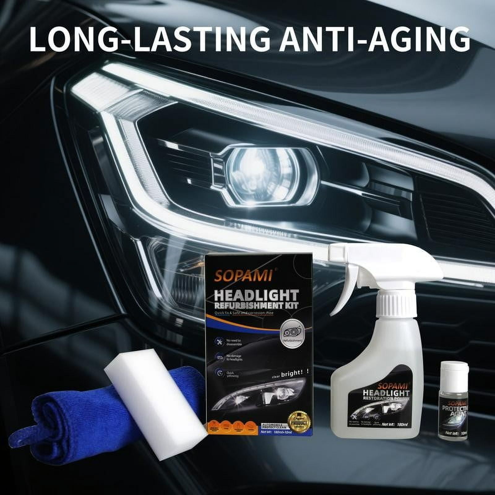 Liquidation & Promo, Pro Headlight Rejuvenator 180Ml+10Ml, Headlight ...