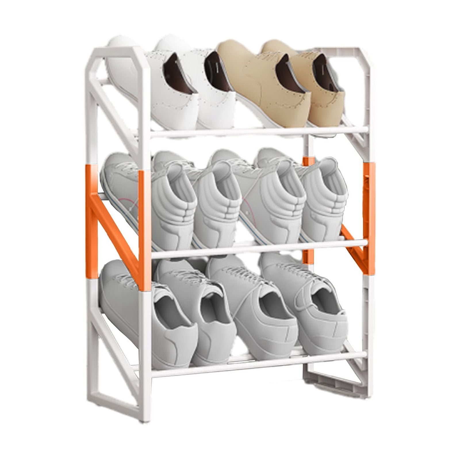 Liquidation & Promo, Shoe Storage Rack, Metal Tiered Organizer, 3-Tier ...