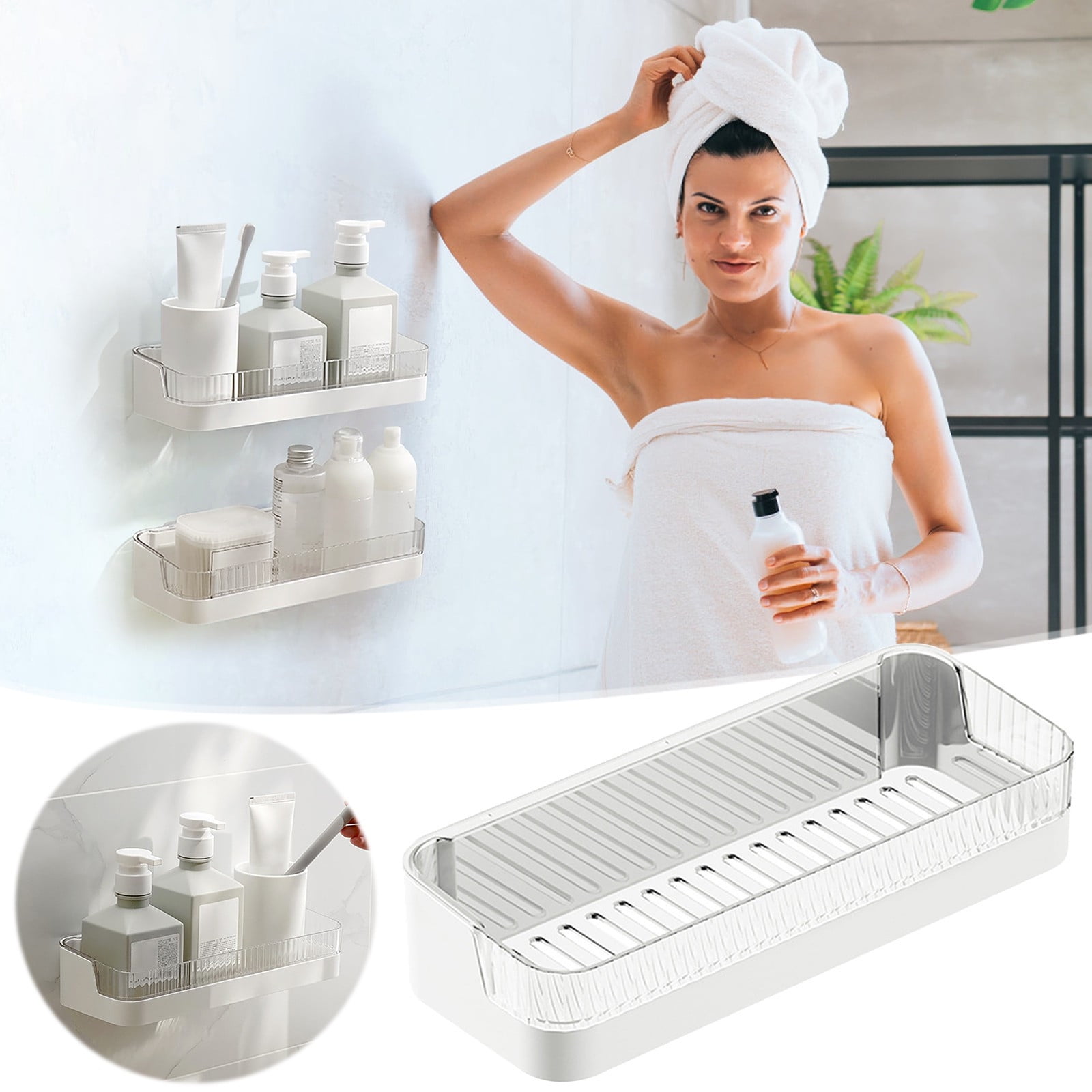 Liquidation & Promo, Shower Gel Storage Rack, Bathroom Bottle Organizer ...