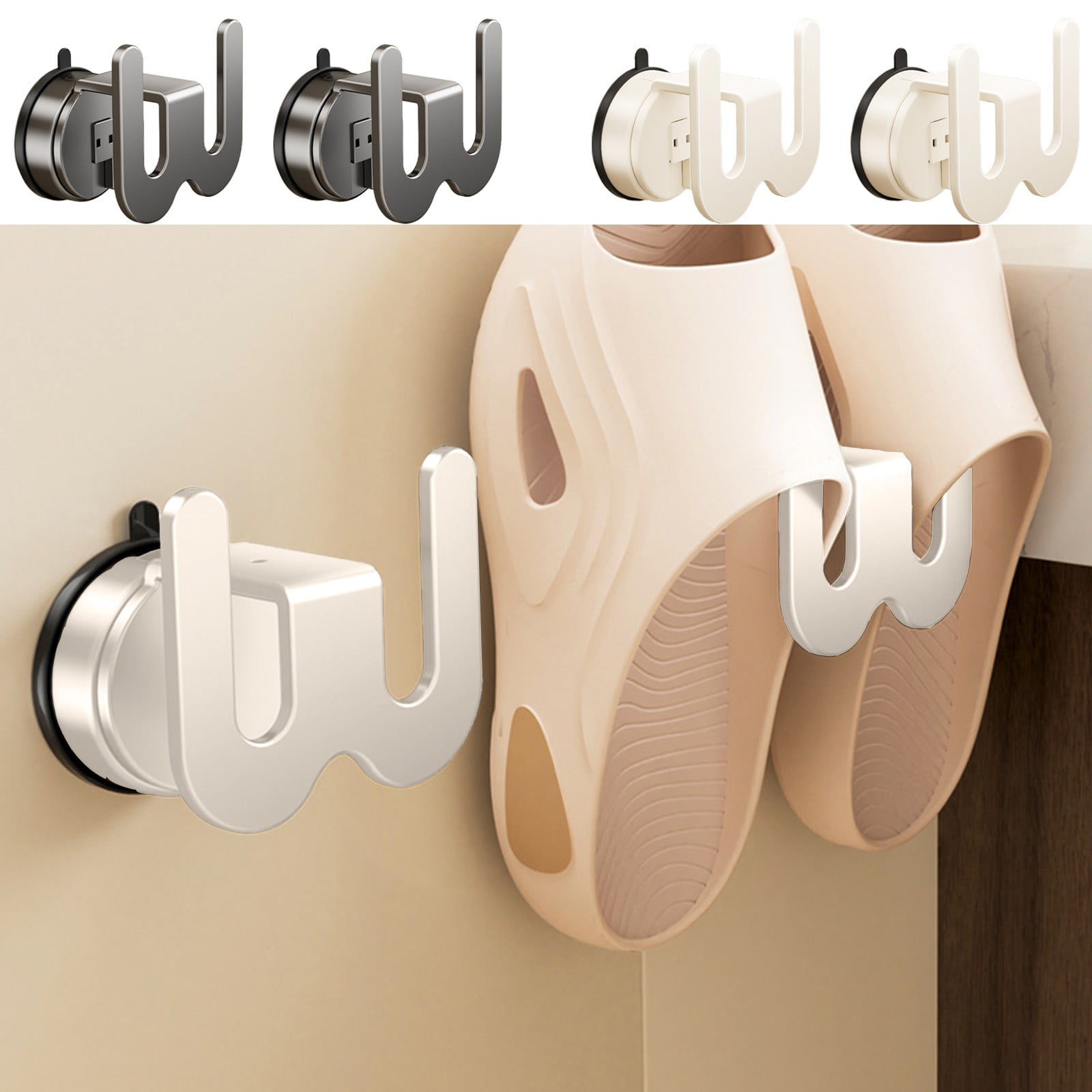 Liquidation & Promo, Slipper Rack, Suction Cup Bathroom Hook, Wall ...