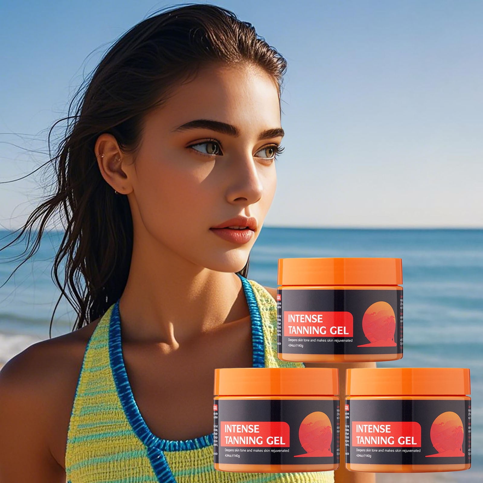 Liquidation & Promo, Sunscreen Gel Can, Beautify Melanin, Photosensitive Cream, 40g, Shiny ...