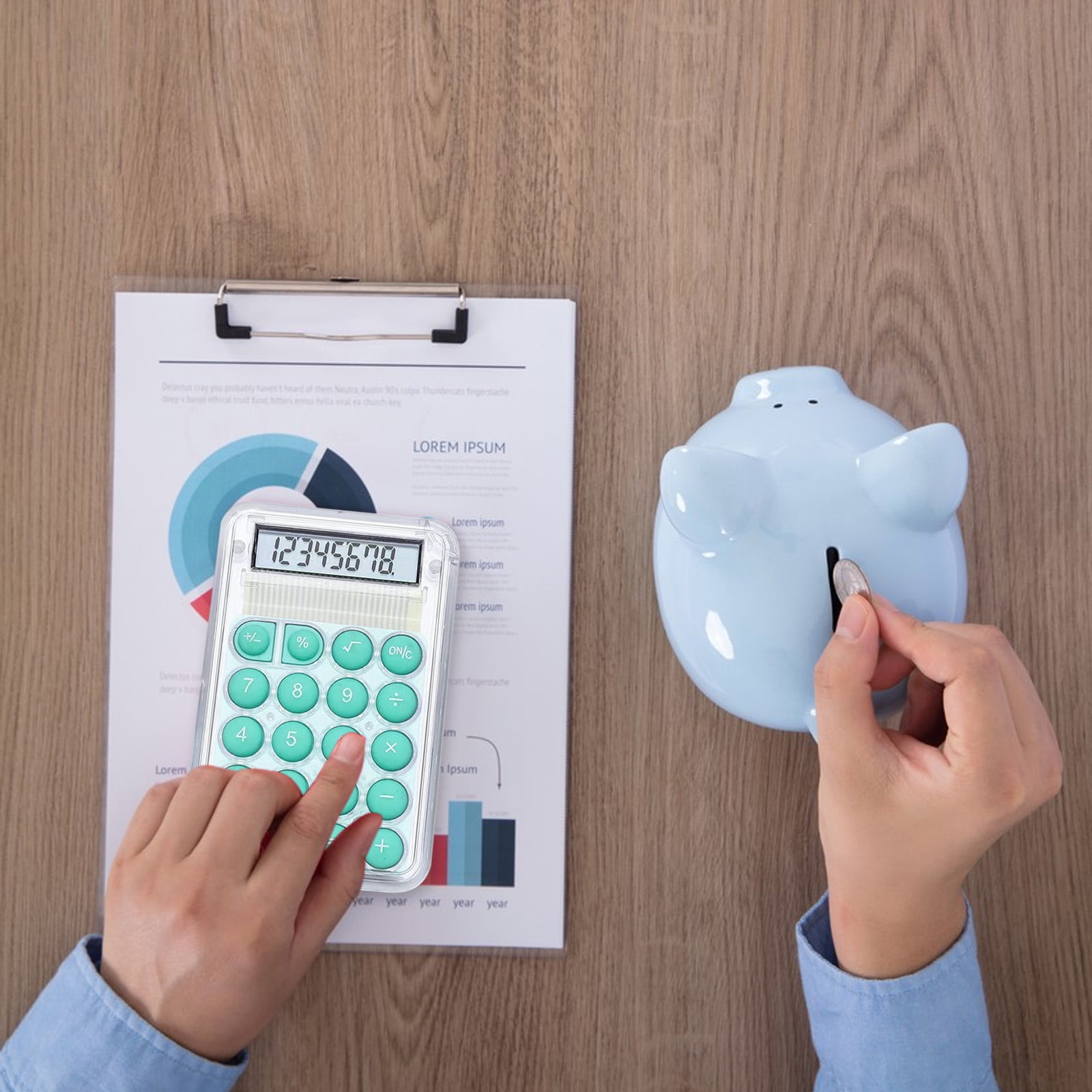 Liquidation & Promo, Transparent Calculator, 8-digit Standard Function ...