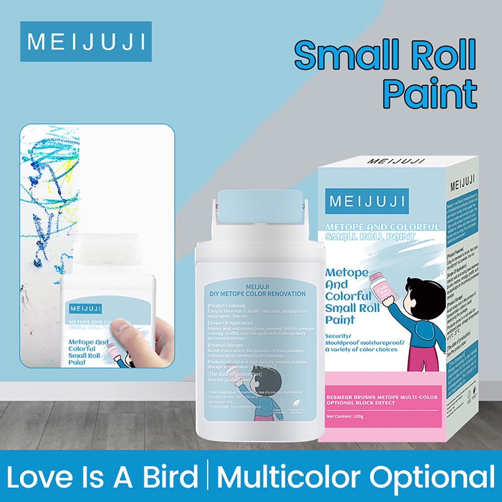 Liquidation & Promo, Wall Repair Paste Roller, Small Roller Brush, Diy ...