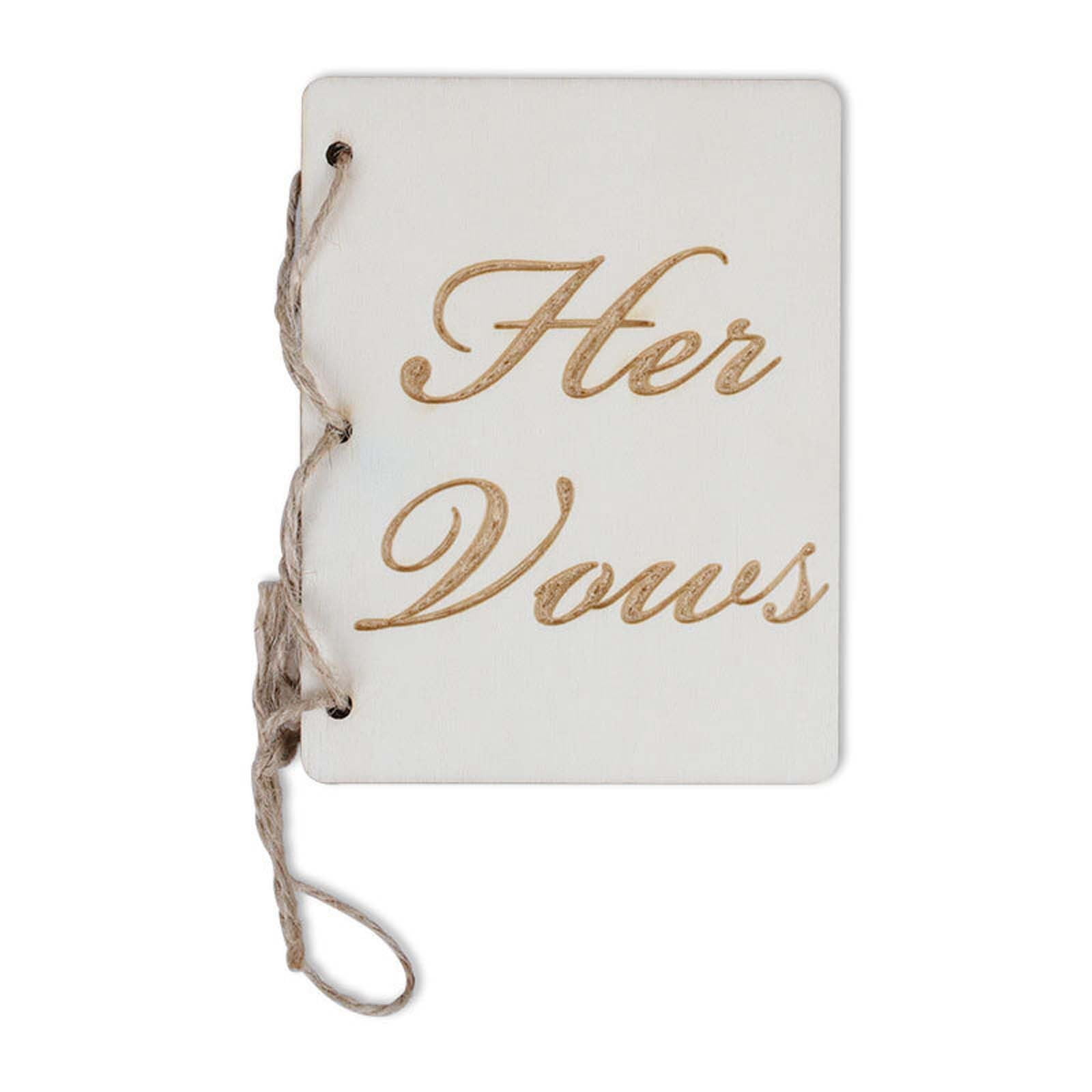 Liquidation & Promo, Wedding Oath Brochure, His and Her Ceremony ...