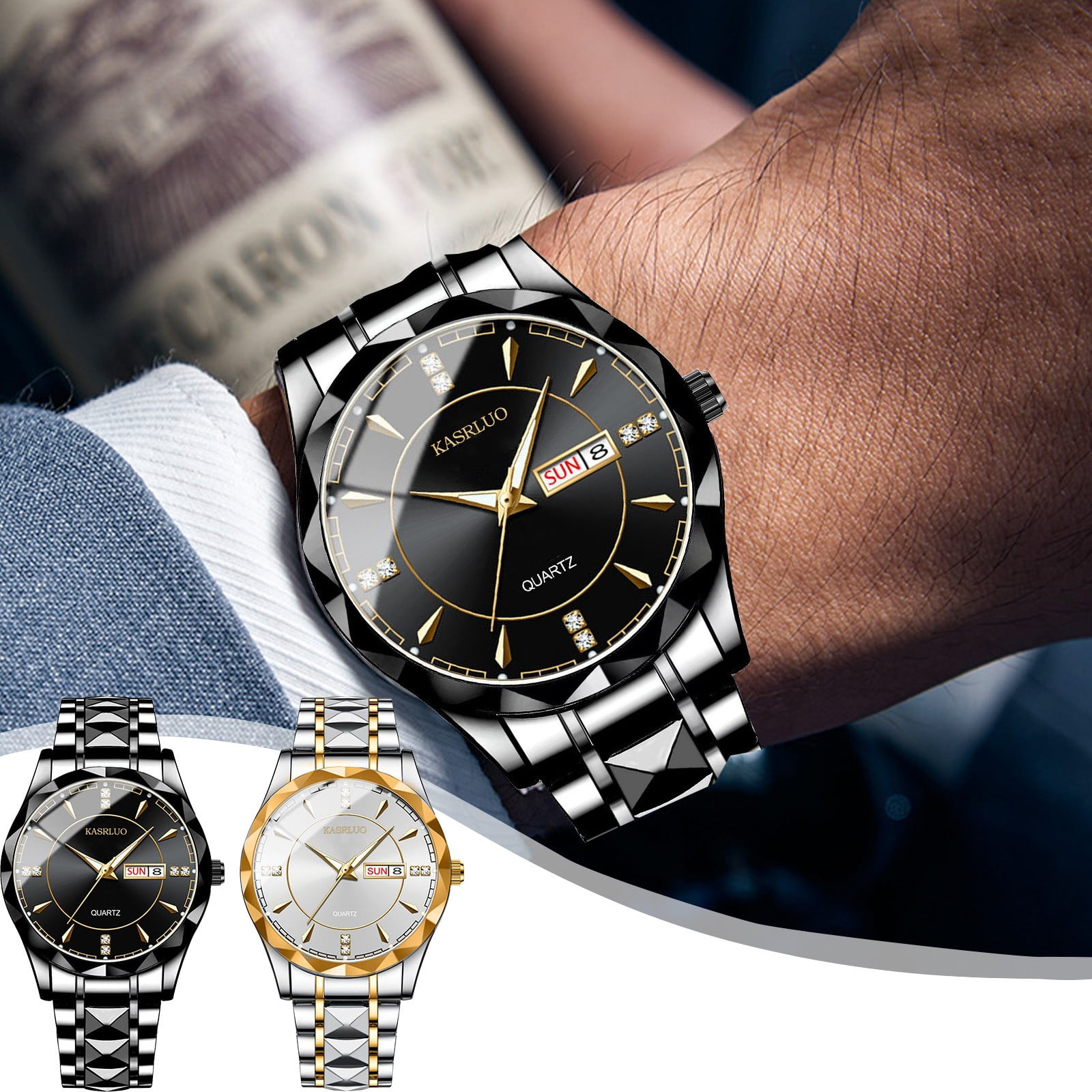 Liquidation, Sports Watch, Casual Business Style, Stainless Steel Strap ...