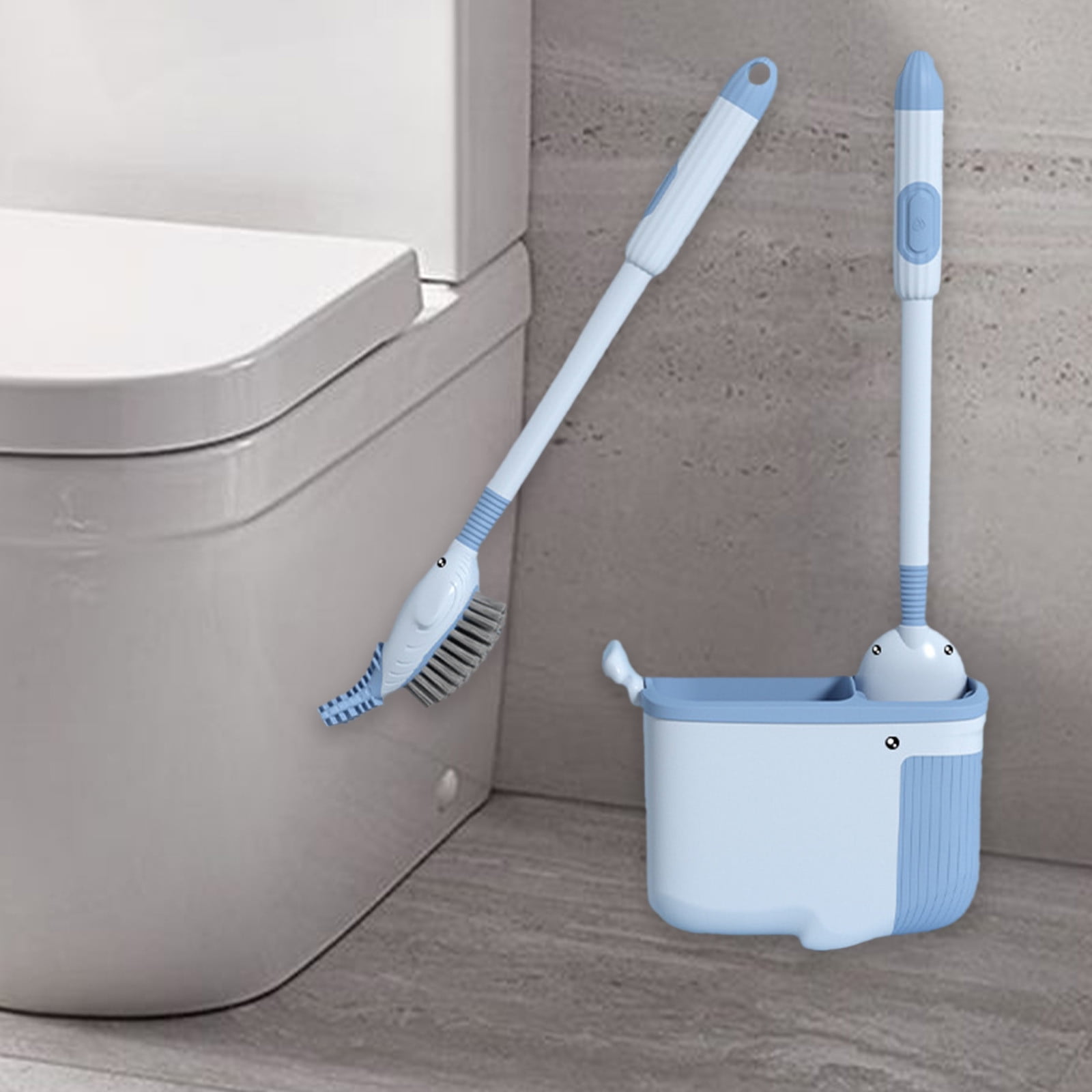 Liquidized Toilet Brush Set Toilet Brush Without Dead Space Push To ...