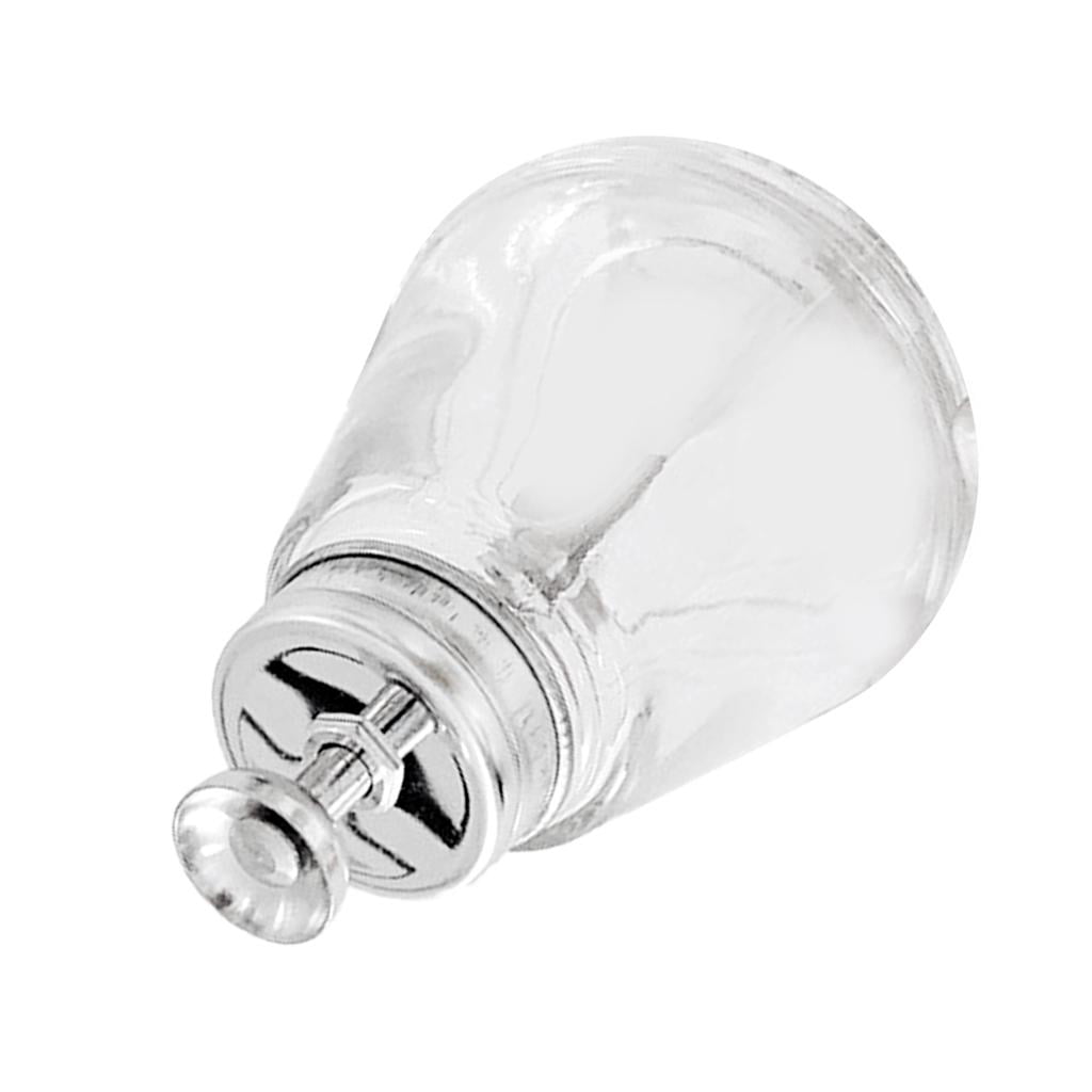 Liquids Push Down Alcohol Dispenser - Clear - Empty Glass Pump Bottle ...