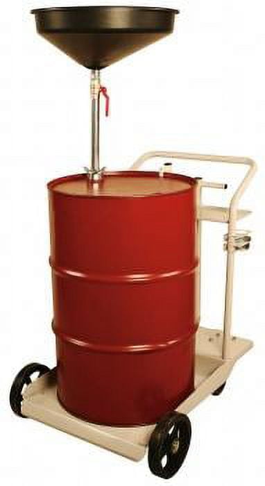 Liquidynamics 950102 55-Gallon Oil Drain Kit with Heavy-Duty 4-Wheel ...