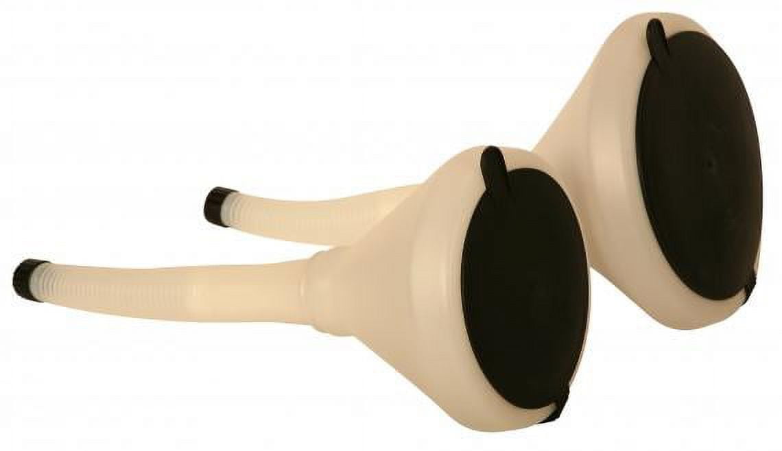 Liquidynamics 810253 7” Polyethylene Funnel w/ Flex Spout, Threaded Cap ...