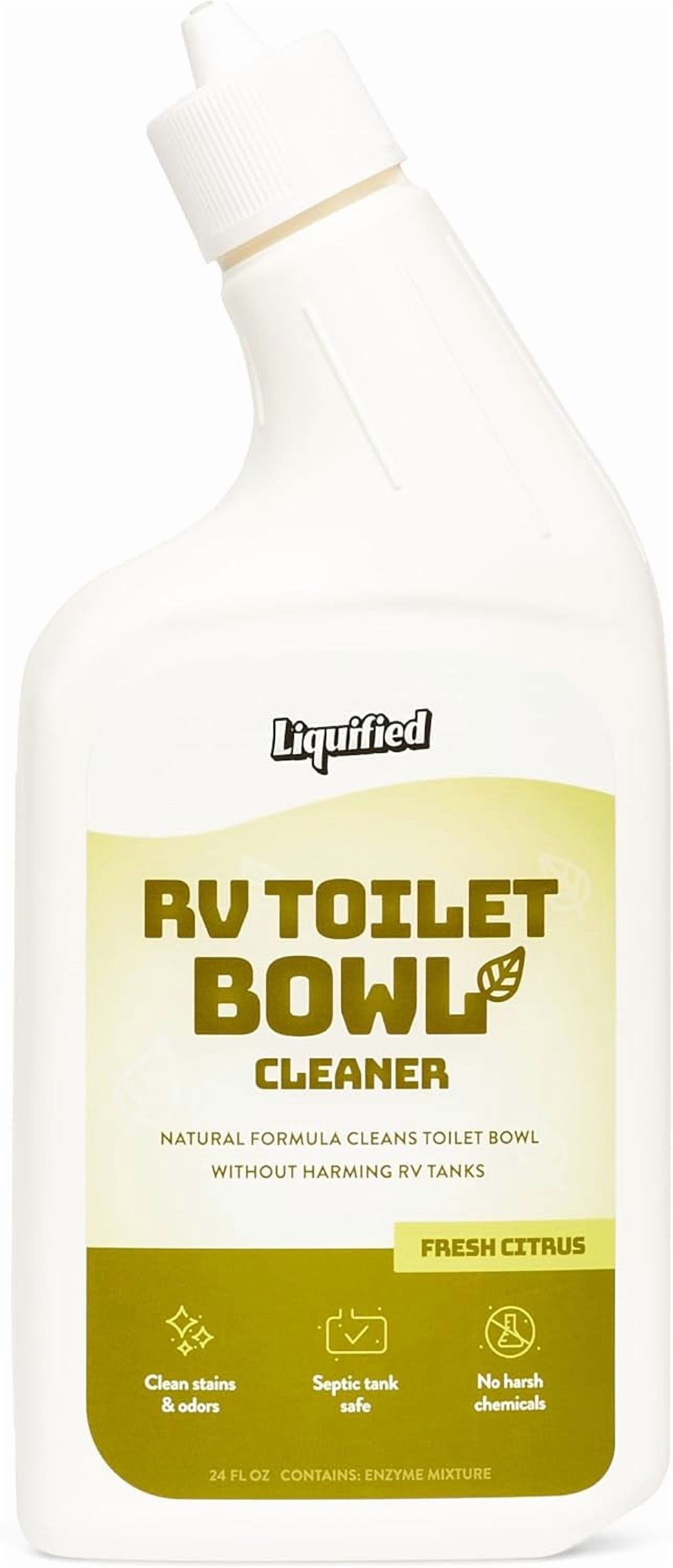 Liquified RV Toilet Bowl Cleaner - Natural RV Toilet Treatment Formula ...