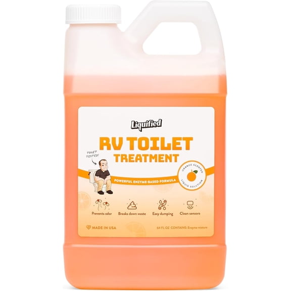 Liquified RV Toilet Treatment 32oz, Black Tank Odor Eliminator with ...