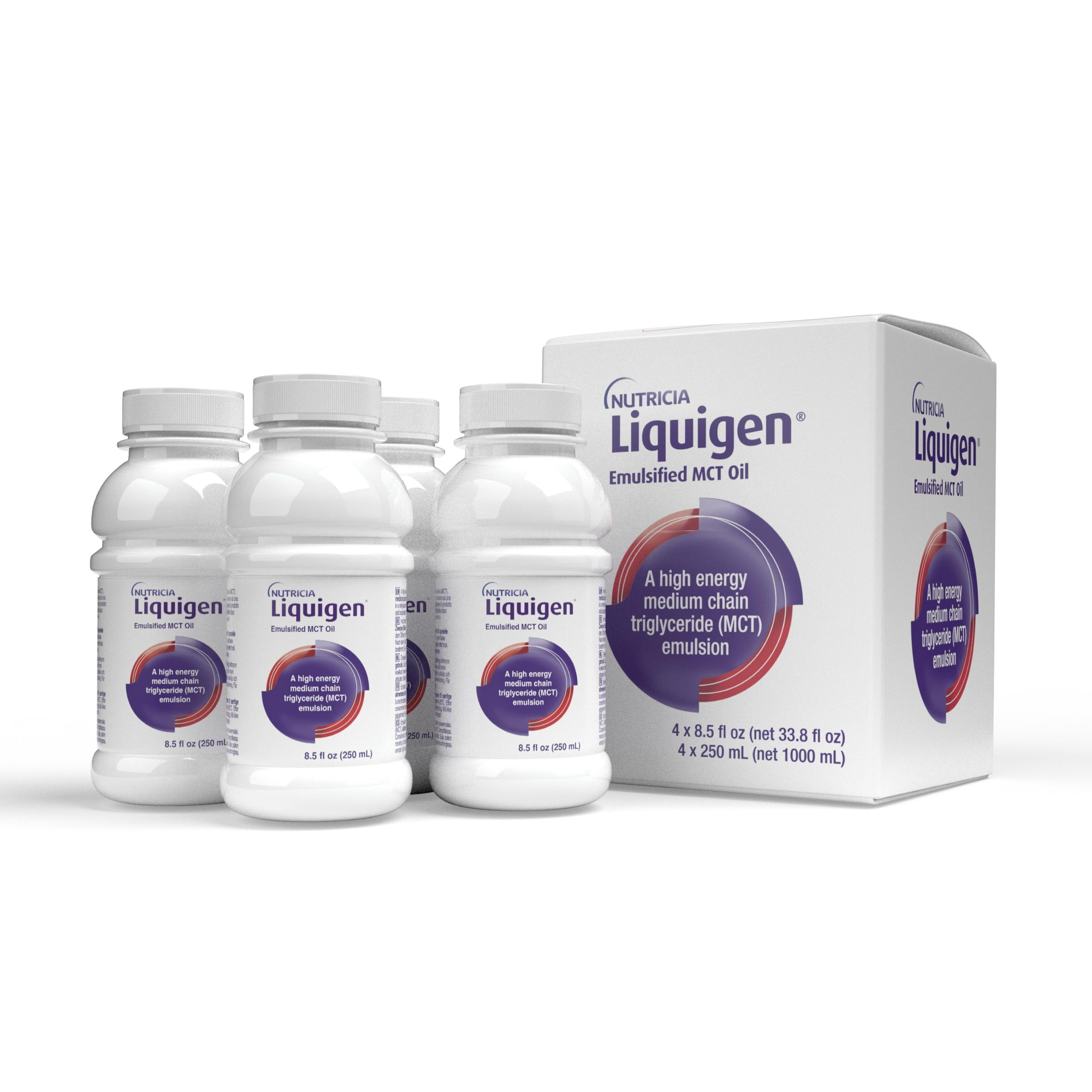 Liquigen - Emulsified MCT Oil - 8.5 Fl Oz Bottle (Case of 4) - Walmart.com
