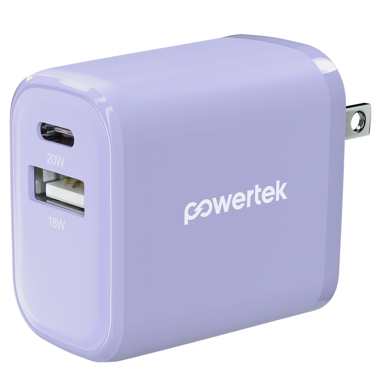 Liquipel Powertek 20W A/C Combo Wall Charger Twizzler - Purple ...