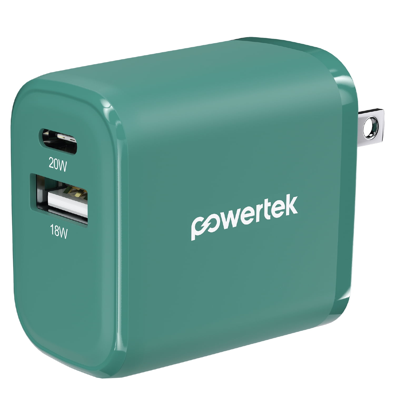 Liquipel Powertek 20W A/C Combo Wall Charger Woven - Green - Walmart.com