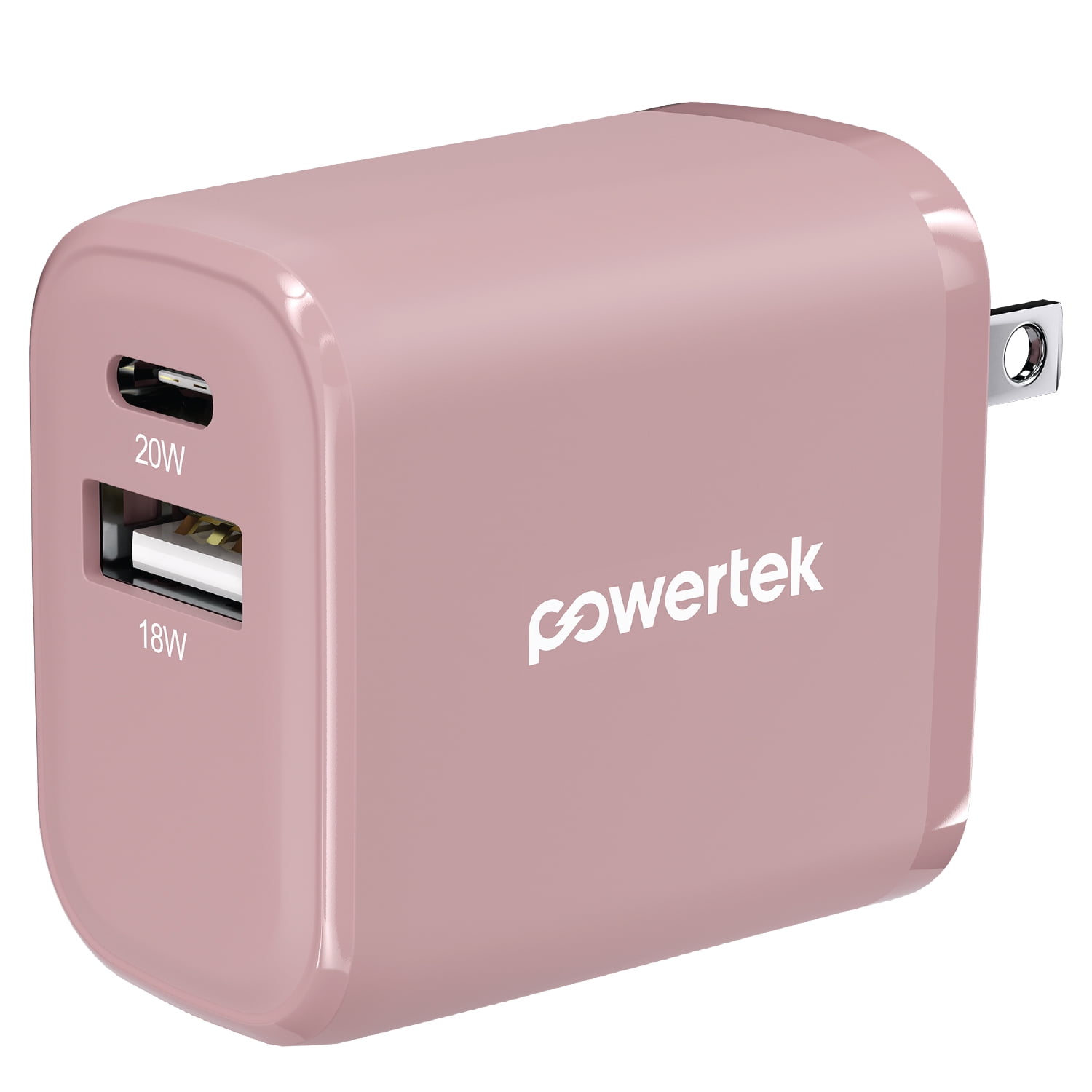 Liquipel Powertek 20W A/C Combo Wall Charger Woven - Pink - Walmart.com