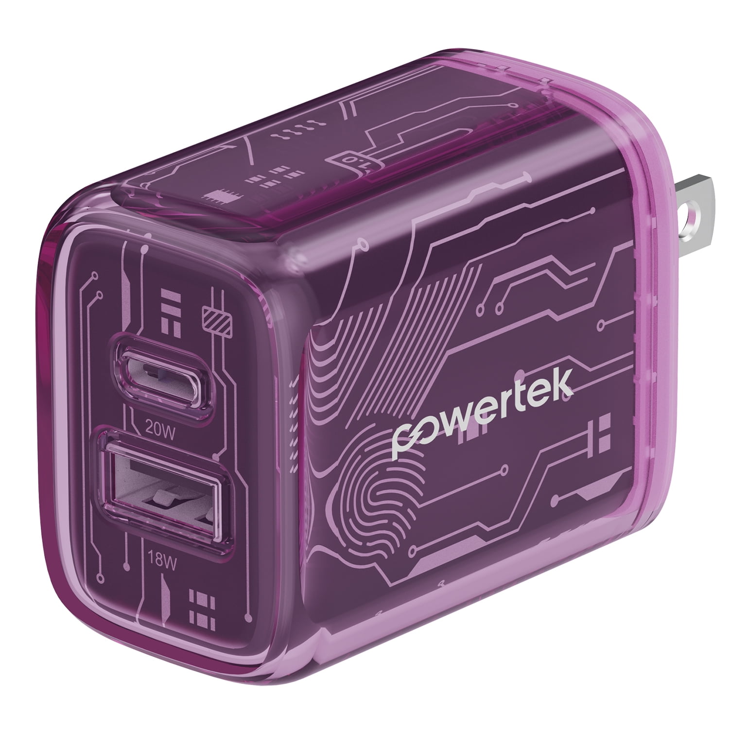 Liquipel Powertek Cleartek 20W Combo Wall Charger - Pink - Walmart.com
