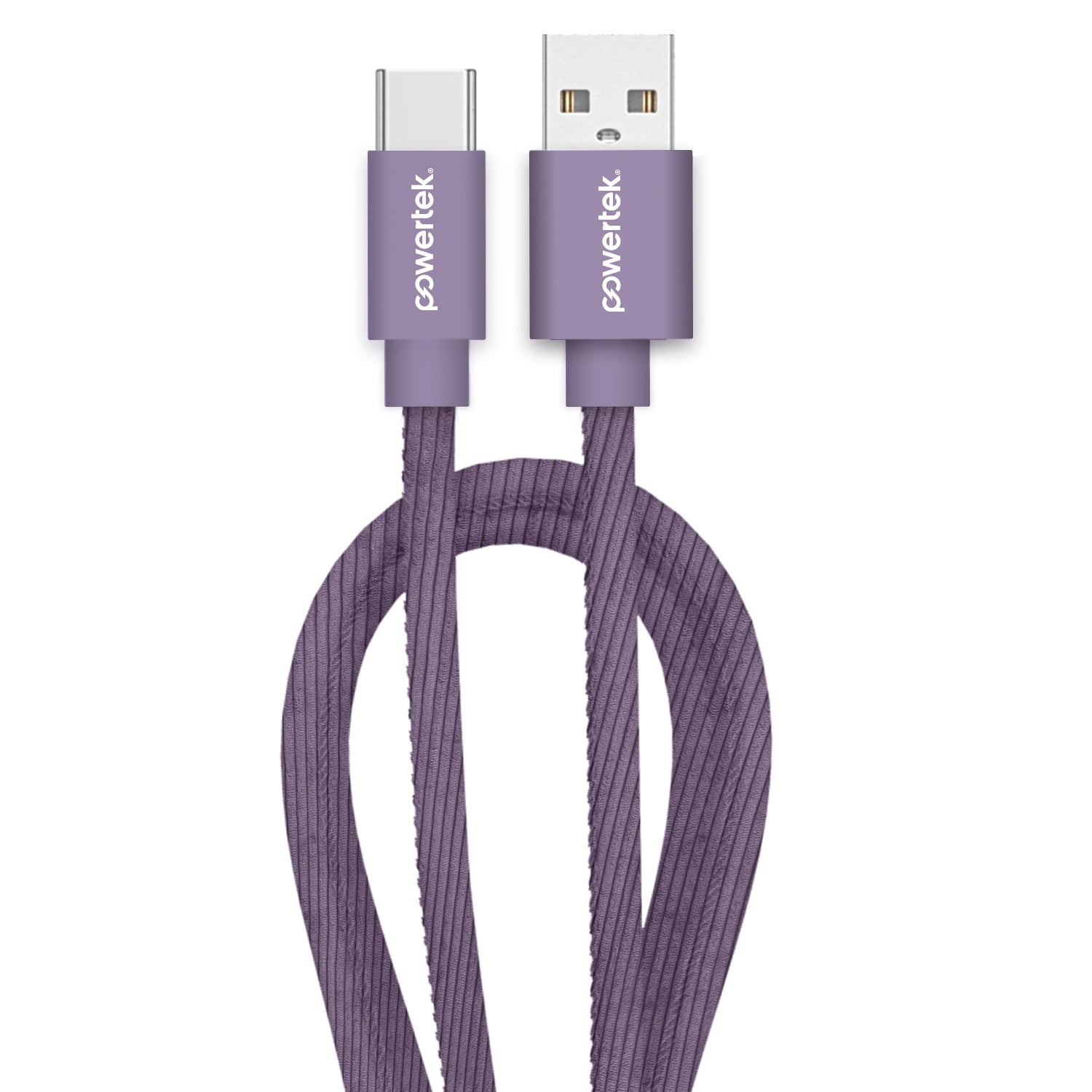 Liquipel Powertek Corduroy USB-A to USB-C - Purple - Walmart.com