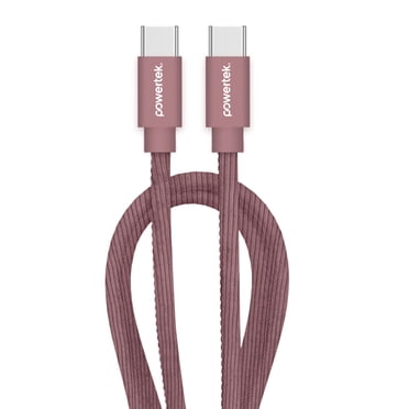 Liquipel Powertek Corduroy USB-A to USB-C - Purple - Walmart.com