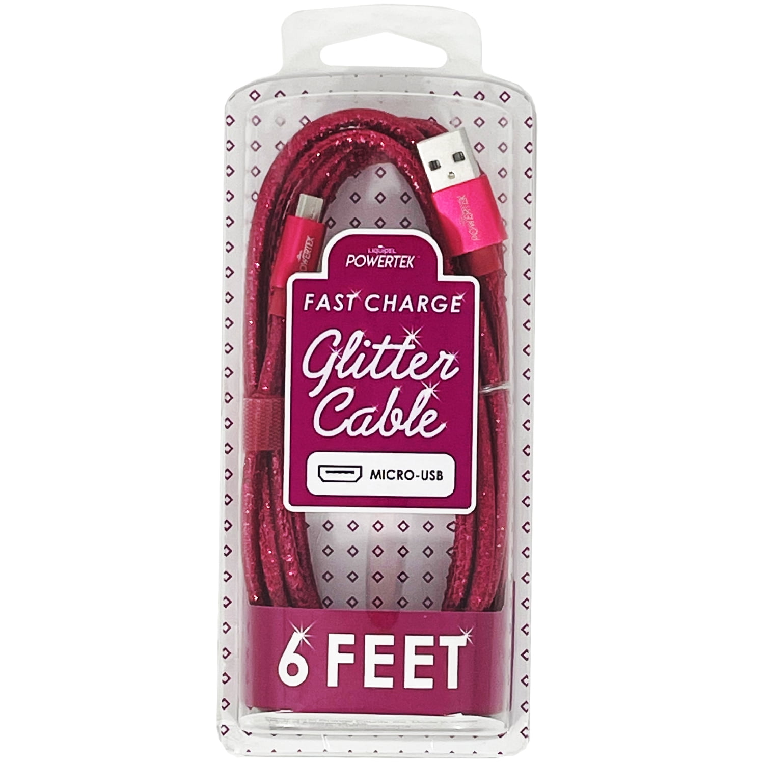 Liquipel Powertek Glitter Micro USB Cable - Walmart.com