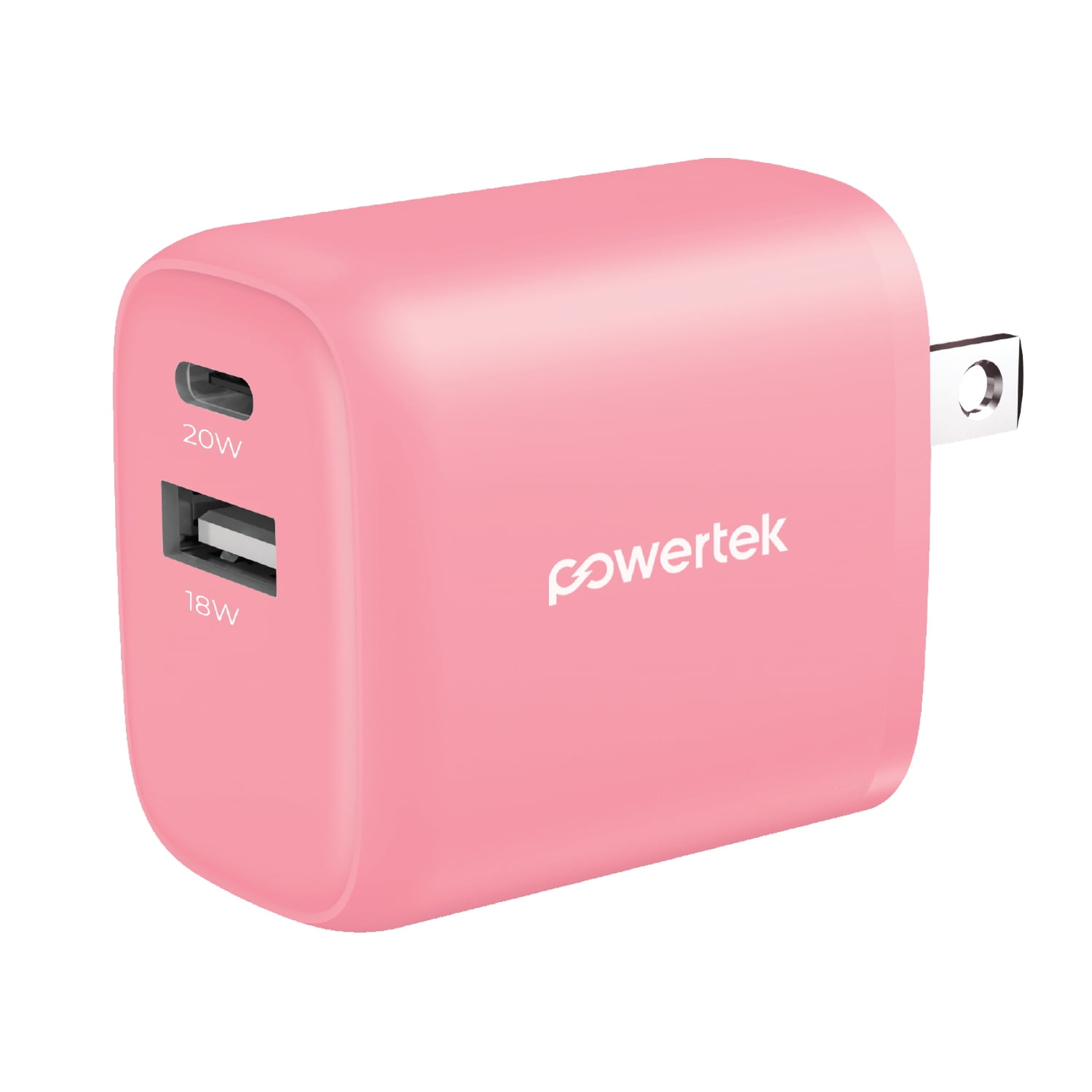 Liquipel Powertek Glow in the Dark 20W Combo Wall Charger - Pink ...
