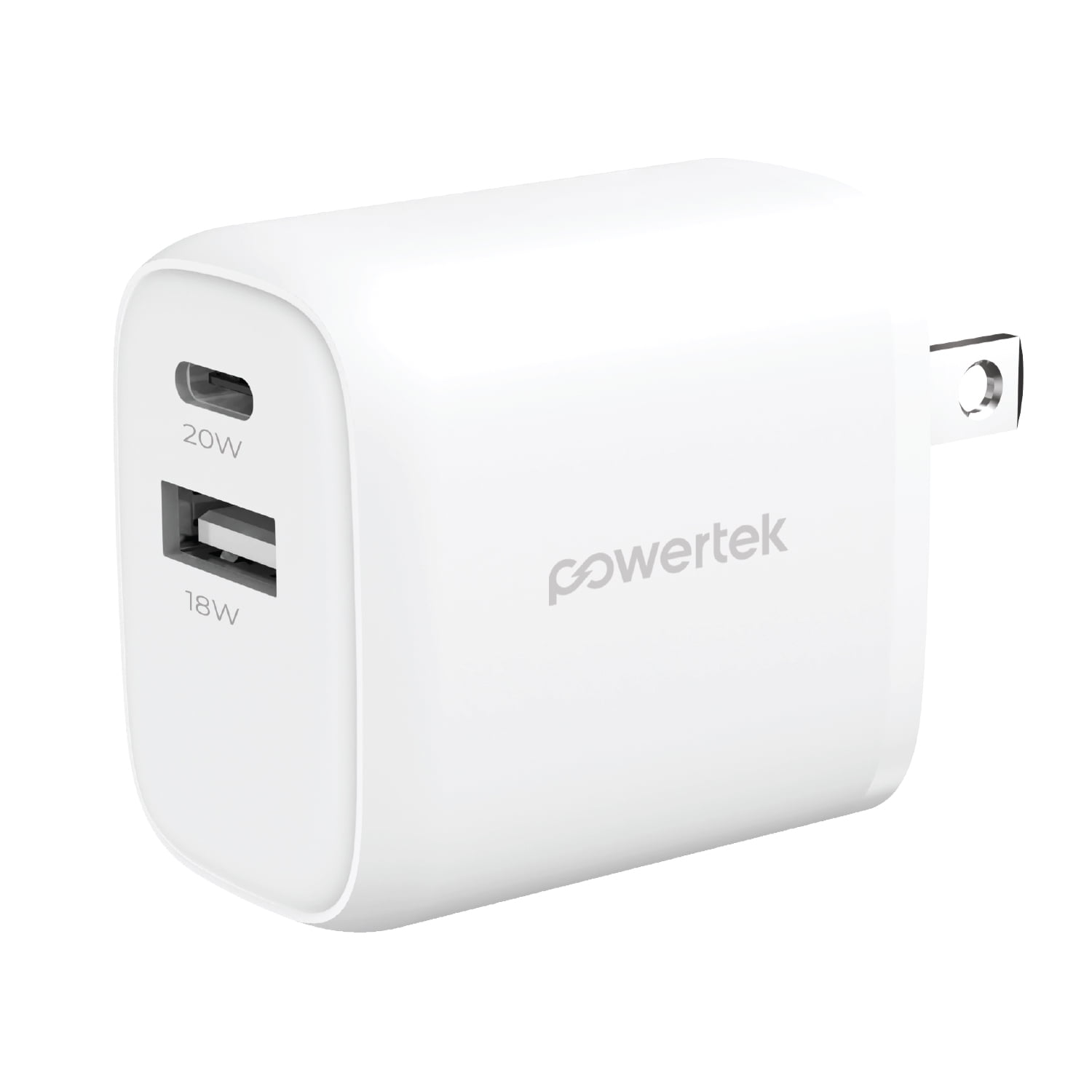 Liquipel Powertek Glow in the Dark 20W Combo Wall Charger - White ...