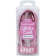 GLITTER USB-C CABLE ROSE GOLD - Walmart.com