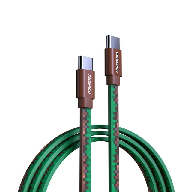 Liquipel Powertek Minecraft USB-C to USB-C - Grass Block - Walmart.com