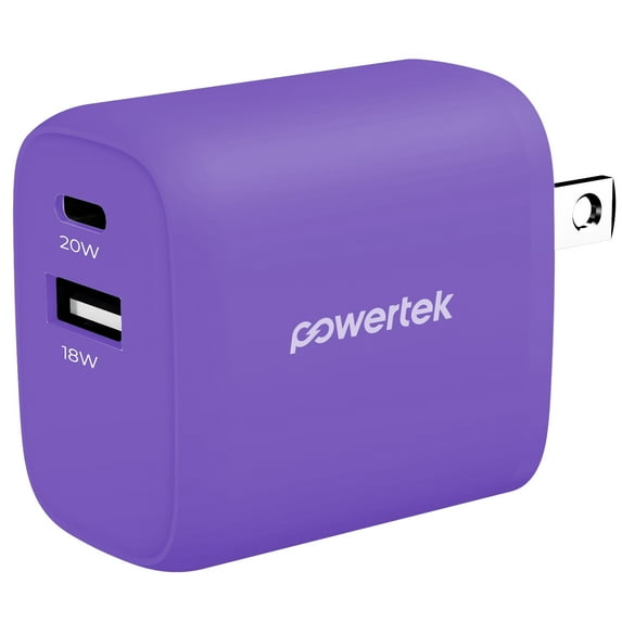 Liquipel Powertek Neon 20W Combo Wall Charger - Purple - Walmart.com