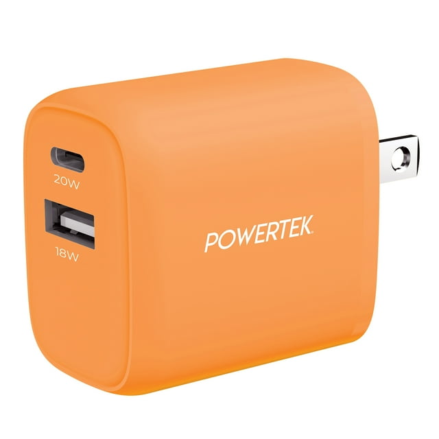 Liquipel Powertek Neon Two Tone Dual USB-A / USB-C Wall Charger ...