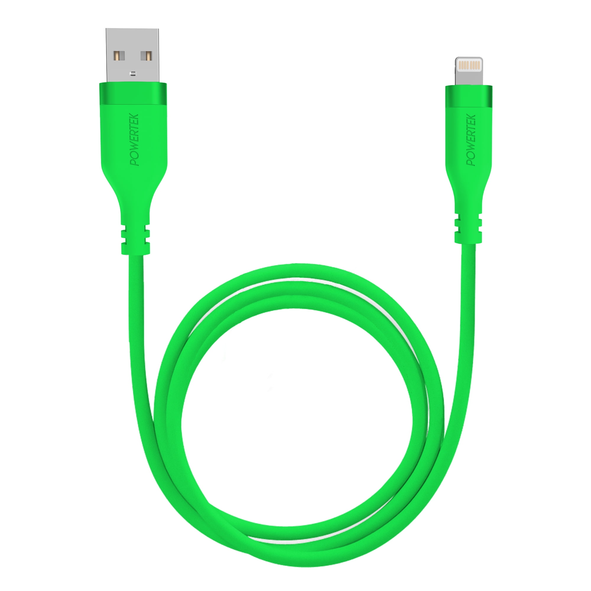 Liquipel Powertek Neon USB-A to Lightning - Green - Walmart.com