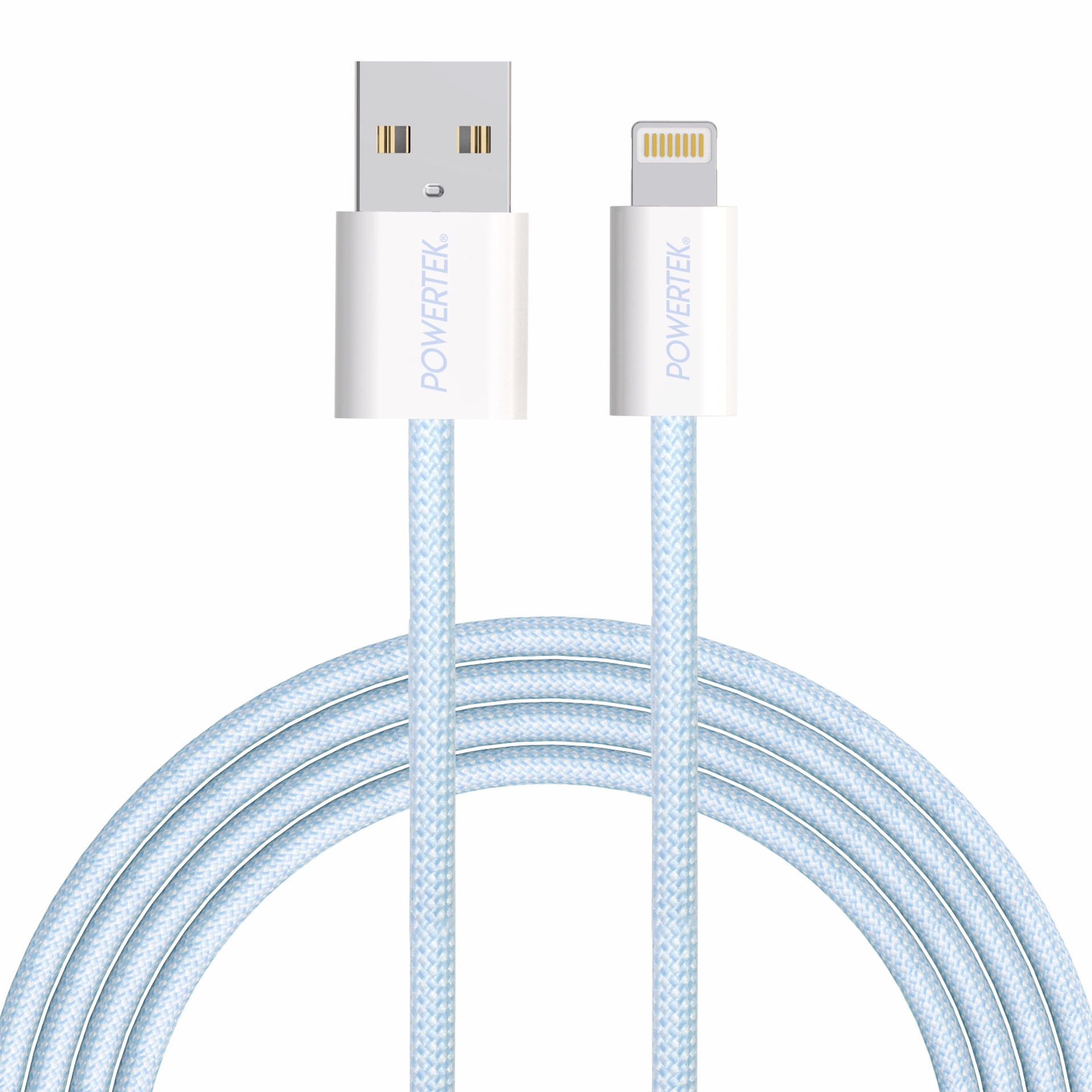 Liquipel Powertek Pastel Braided USB-A to Lightning - Blue - Walmart.com