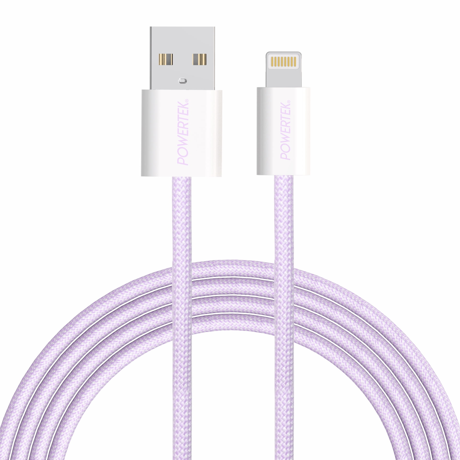 Liquipel Powertek Pastel Braided USB-A to Lightning - Purple - Walmart.com