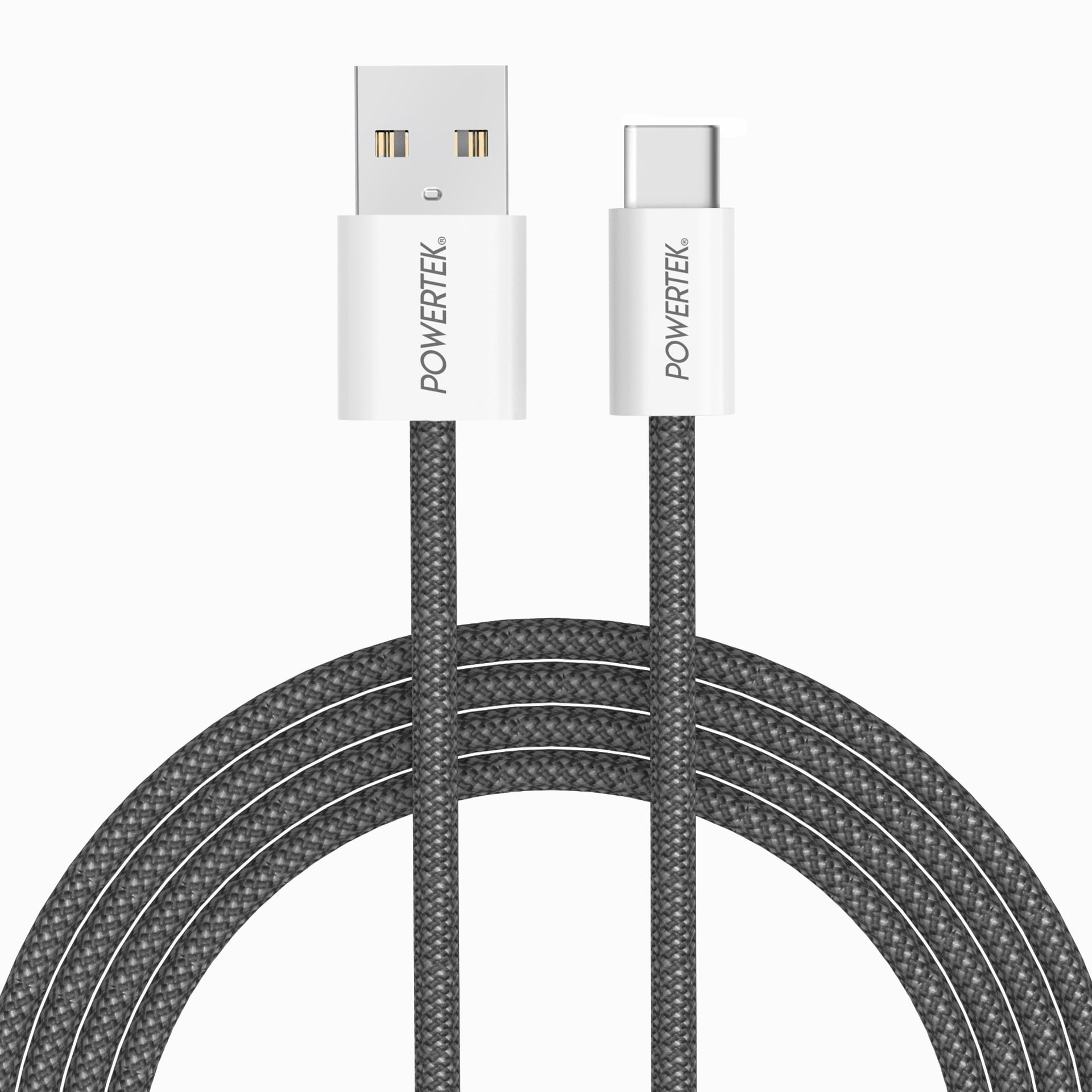 Liquipel Powertek Pastel Braided USB-A to USB-C - Gray - Walmart.com