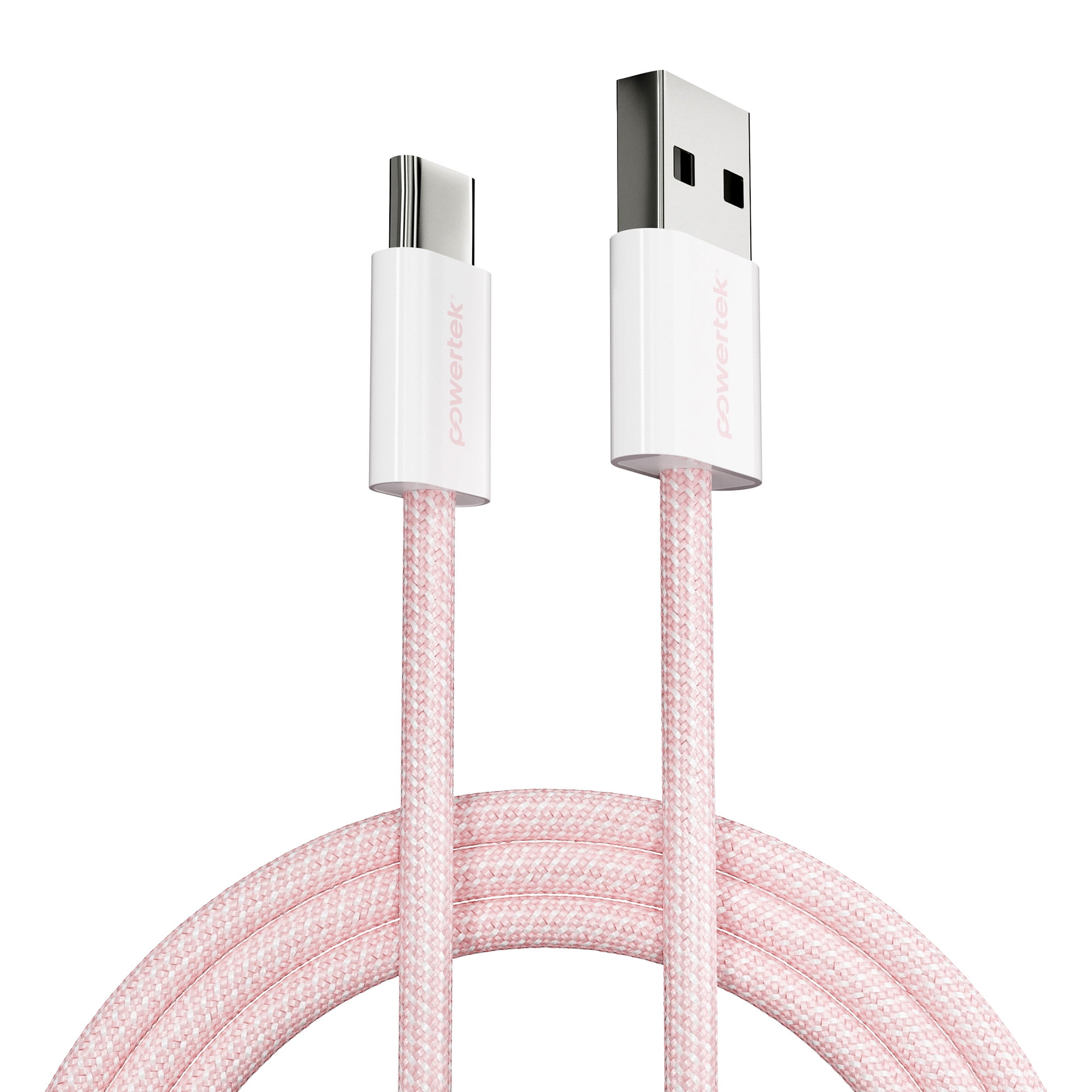 Liquipel Powertek Pastel Braided USB-A to USB-C - Pink - Walmart.com