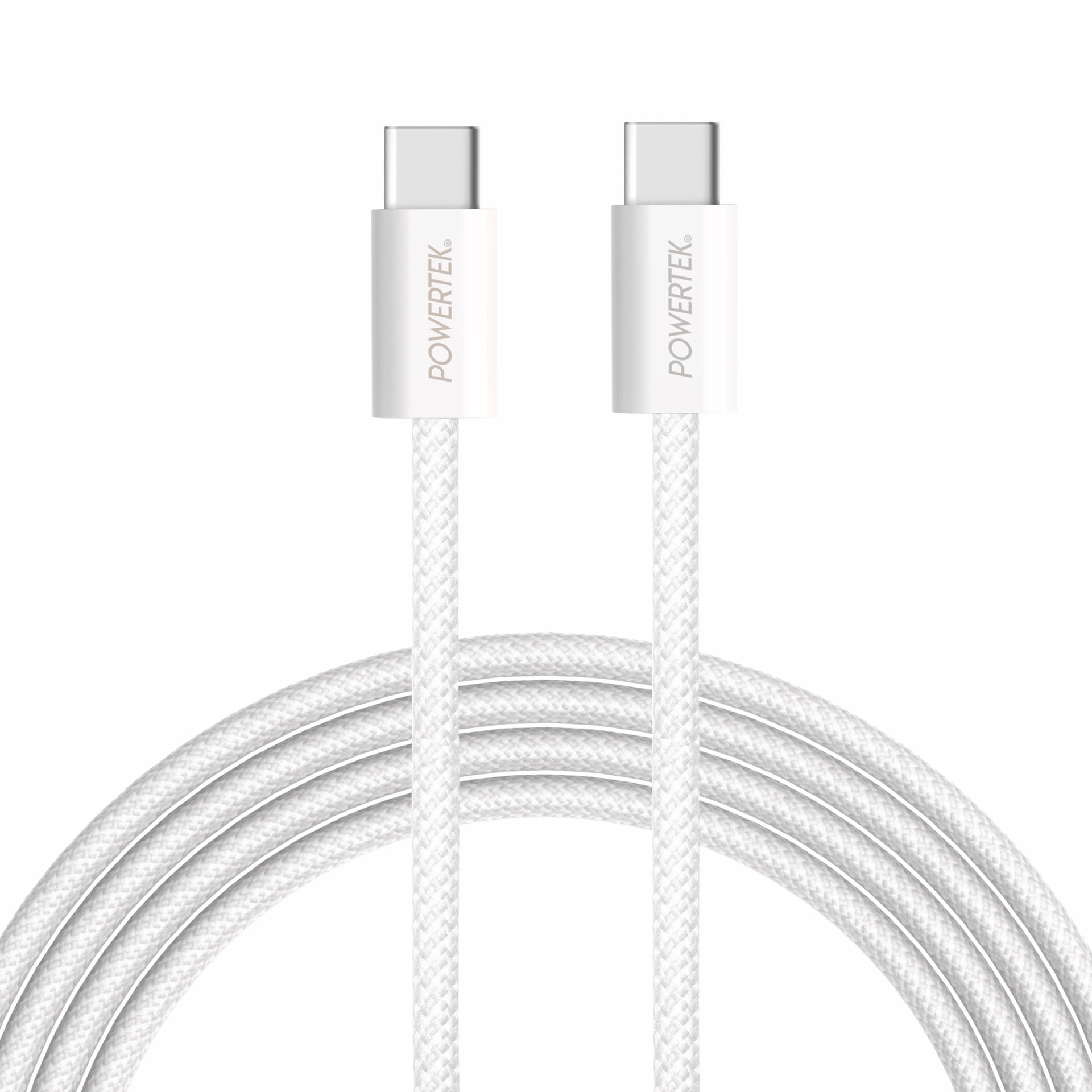 Liquipel Powertek Pastel Braided USB-C to USB-C - White - Walmart.com