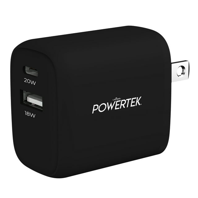 Liquipel Powertek Pastel Camo Dual USB-A / USB-C Wall Charger - Black - Walmart.com