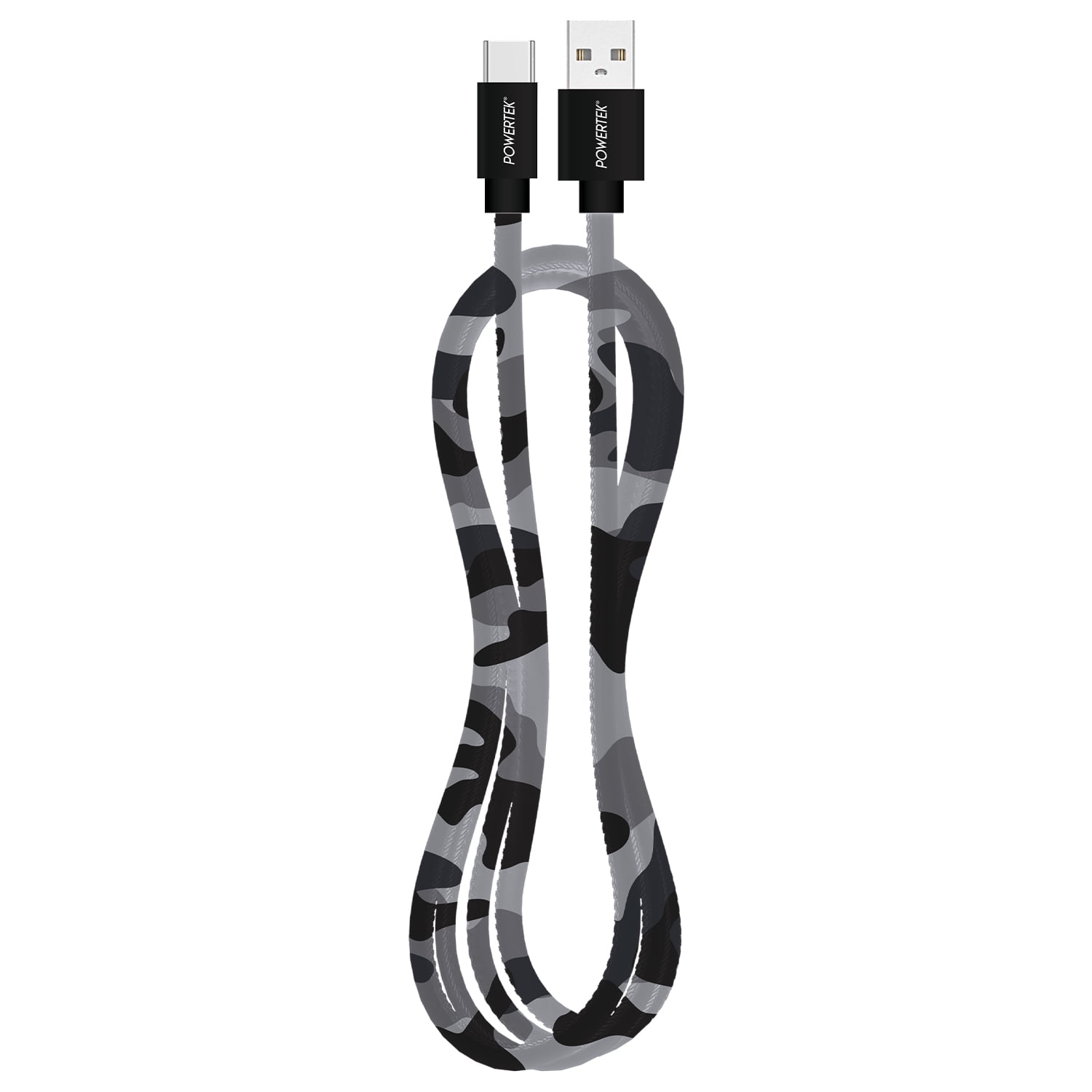 Liquipel Powertek Pastel Camo 6' USB-A to USB-C Cable, Black - Walmart.com