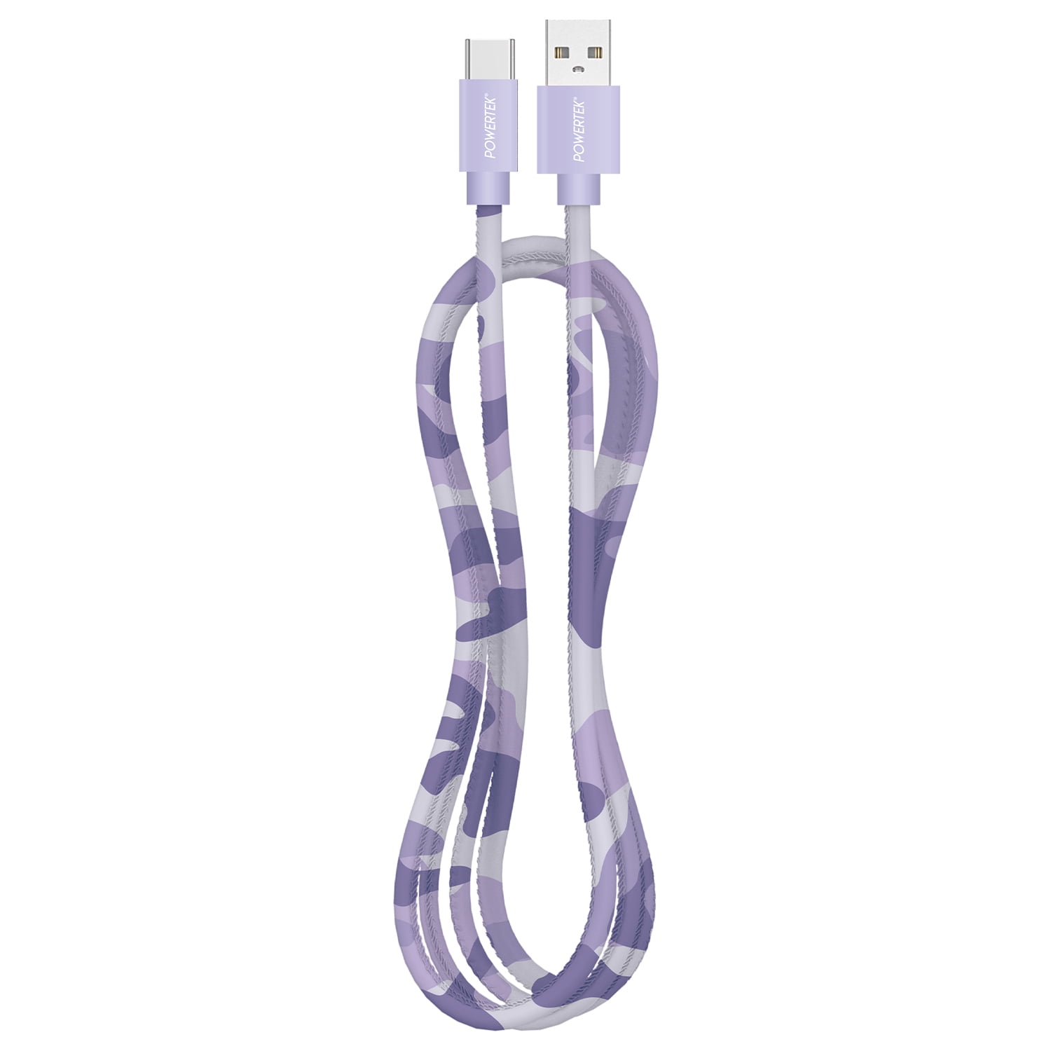 Liquipel Powertek Pastel Camo 6' Male USB Type A to Male USB Type C ...
