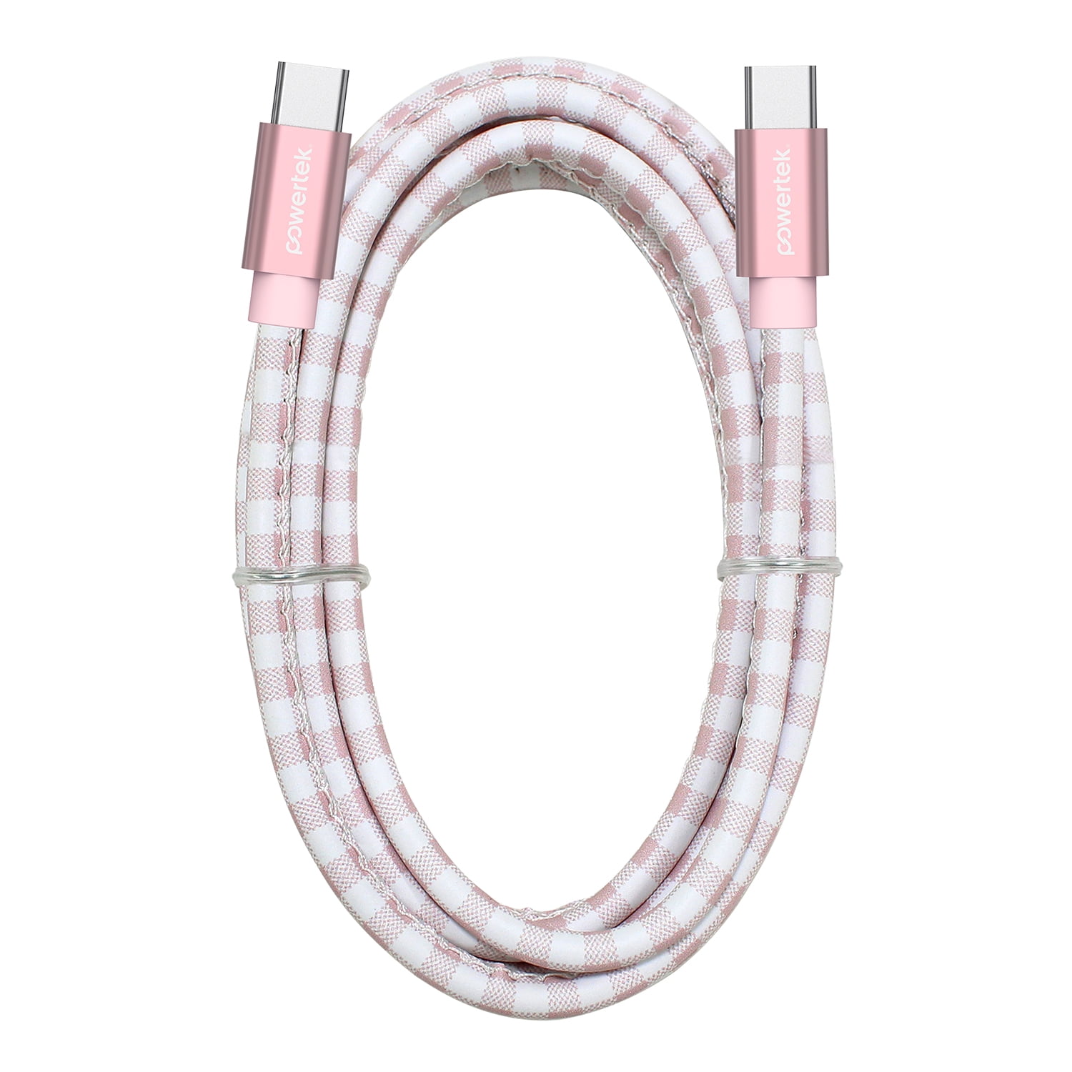 Liquipel Powertek Pastel Plaid USB-C to USB-C - Pink - Walmart.com