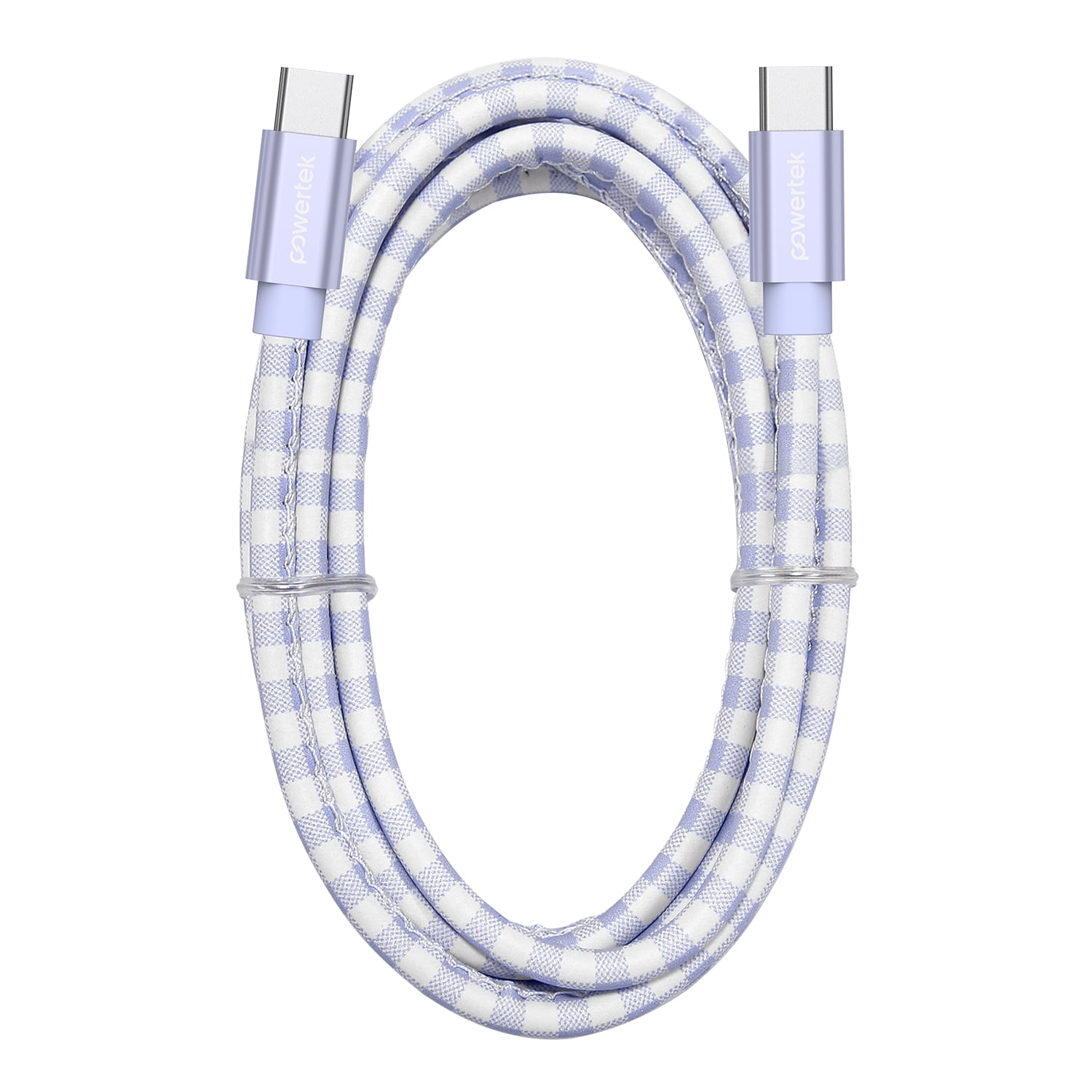 Liquipel Powertek Pastel Plaid USB-C to USB-C - Purple - Walmart.com