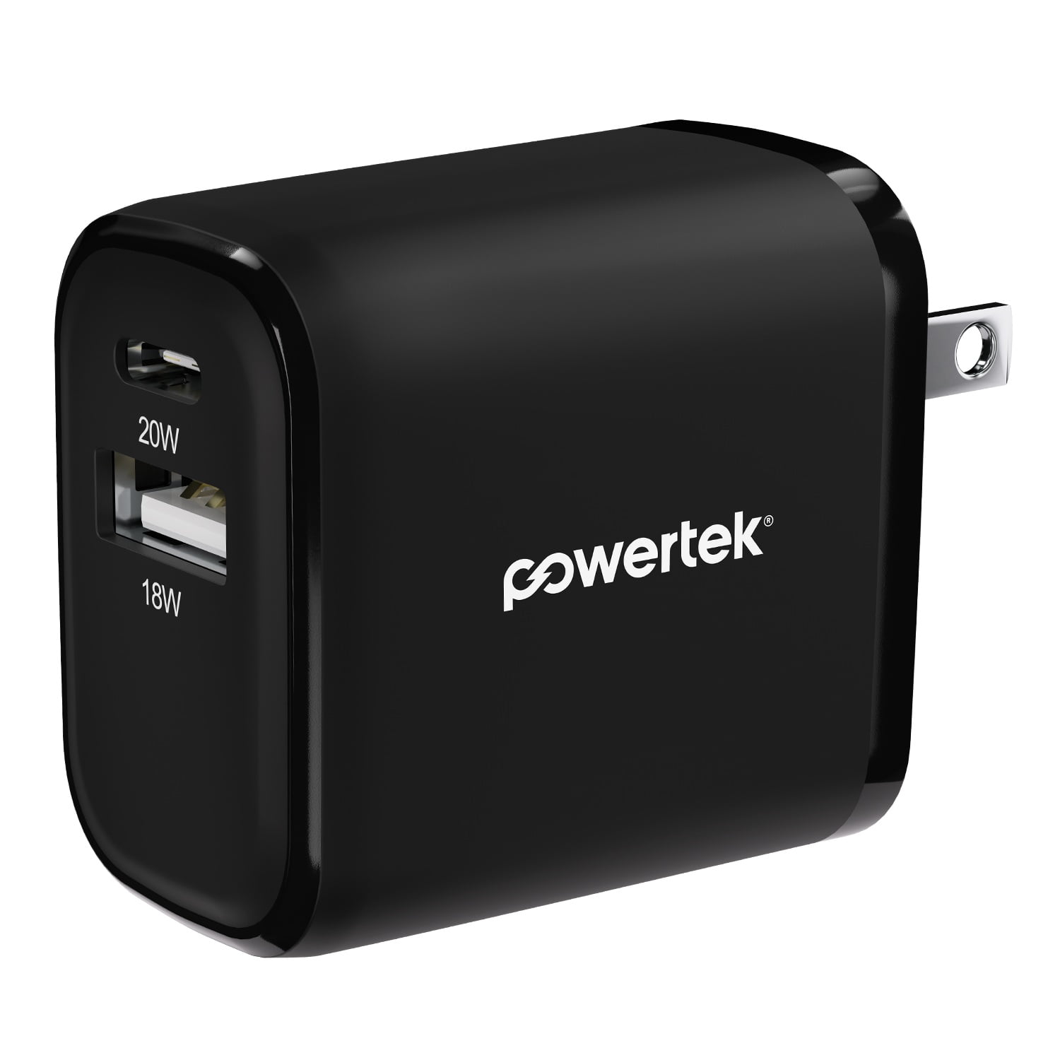 Liquipel Powertek Pastel Velvet 20W Combo Wall Charger - Black ...