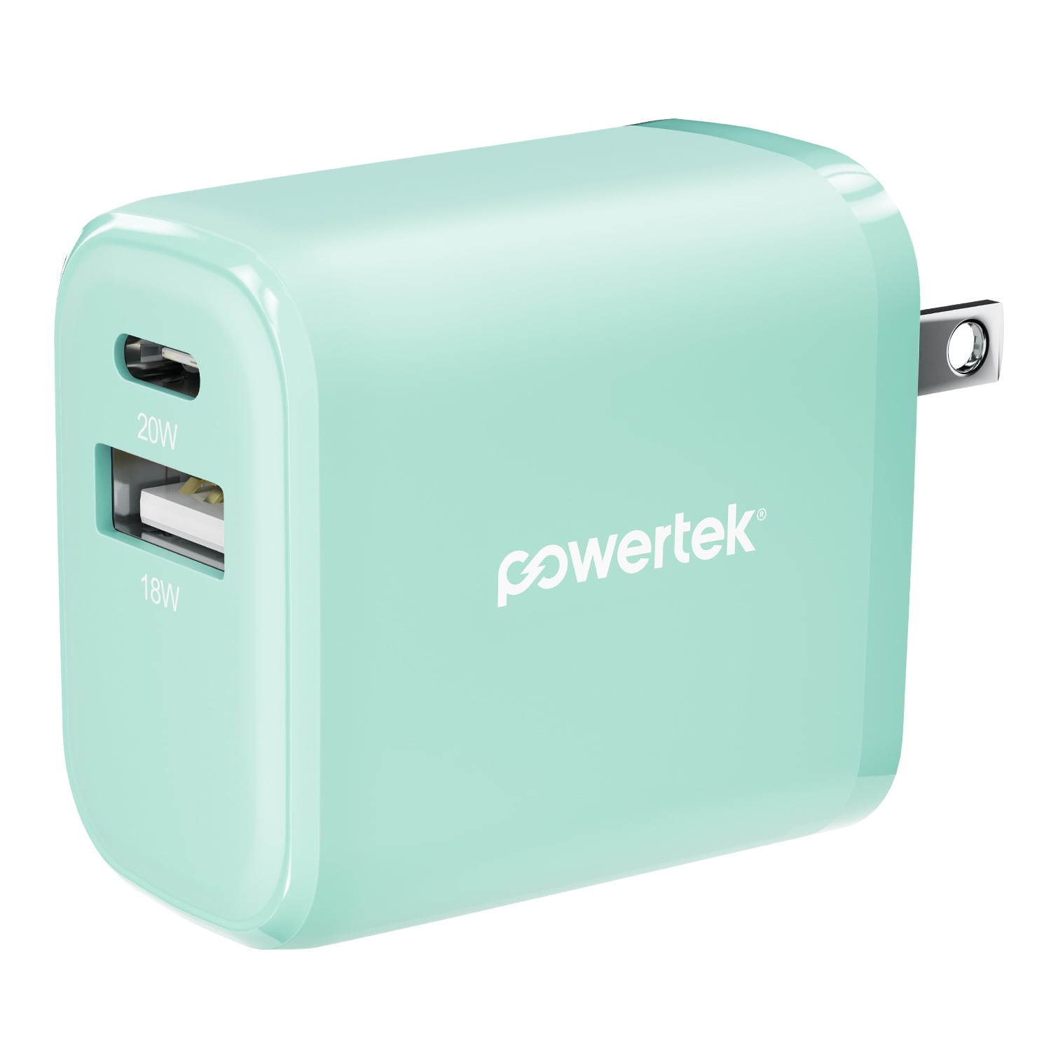 Liquipel Powertek Pastel Velvet 20W Combo Wall Charger - Green ...