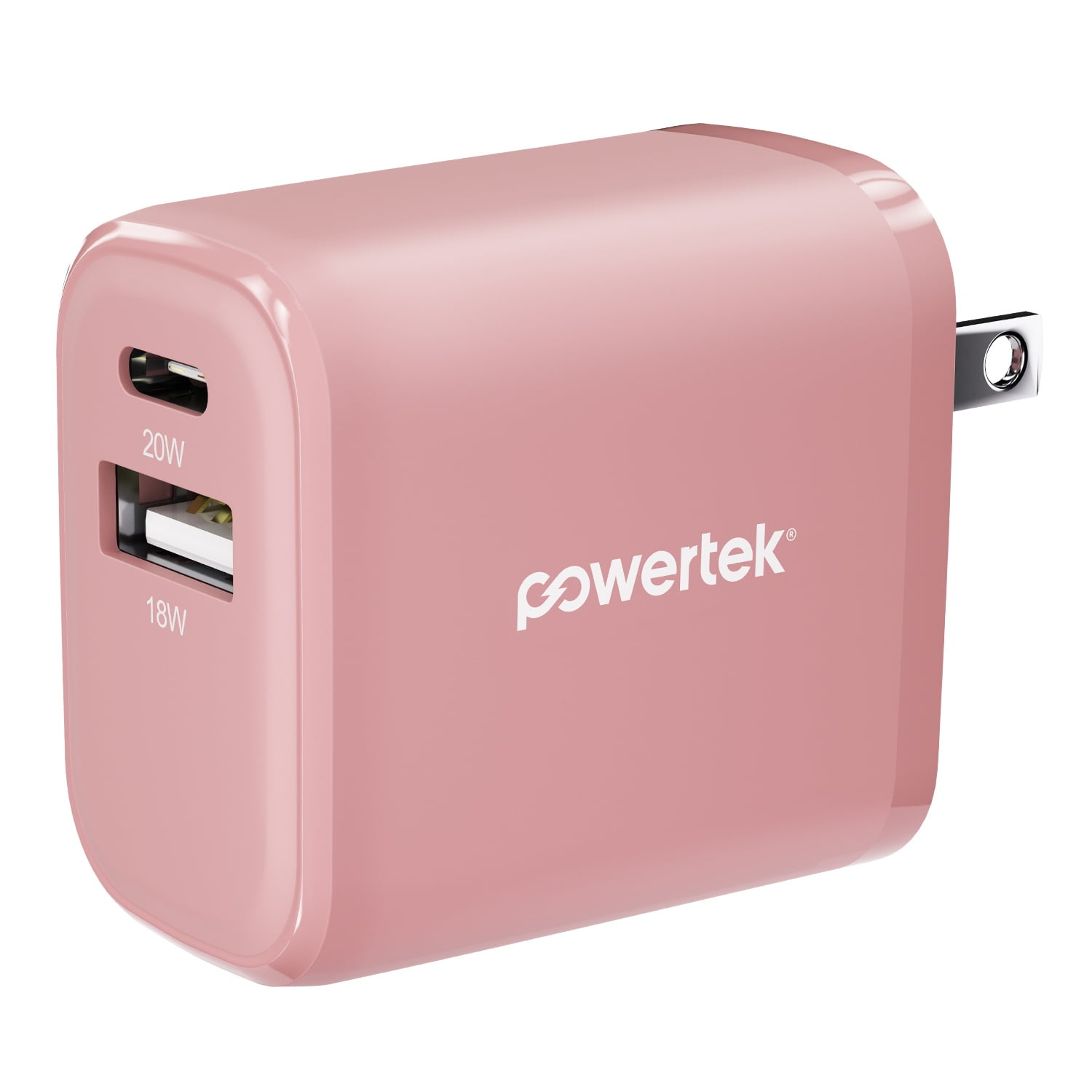 Liquipel Powertek Pastel Velvet 20W Combo Wall Charger - Pink - Walmart.com