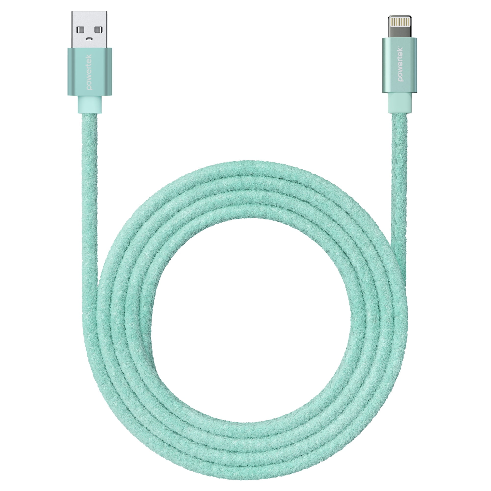 Liquipel Powertek Pastel Velvet USB-A to Lightning - Green - Walmart.com