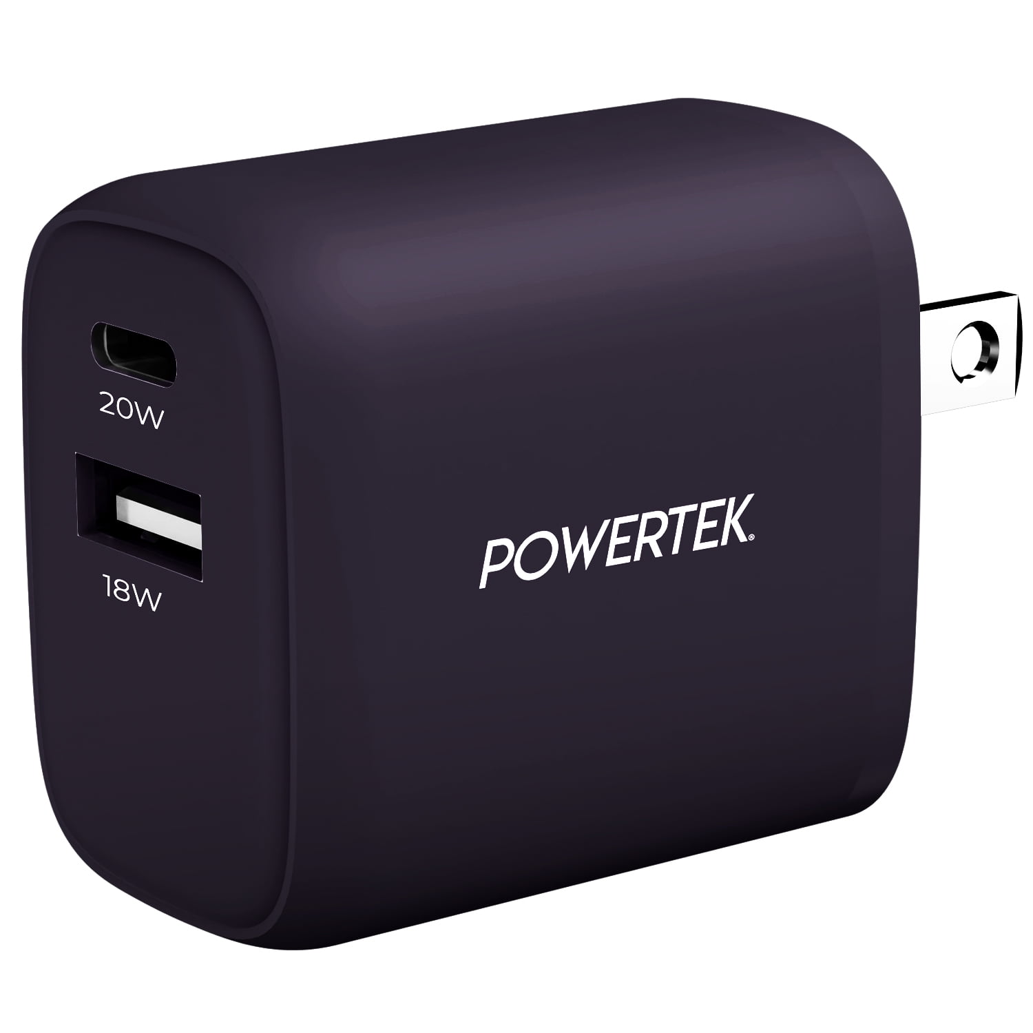 Liquipel Powertek Premium Braided 20W A/C Combo Charger - Purple ...