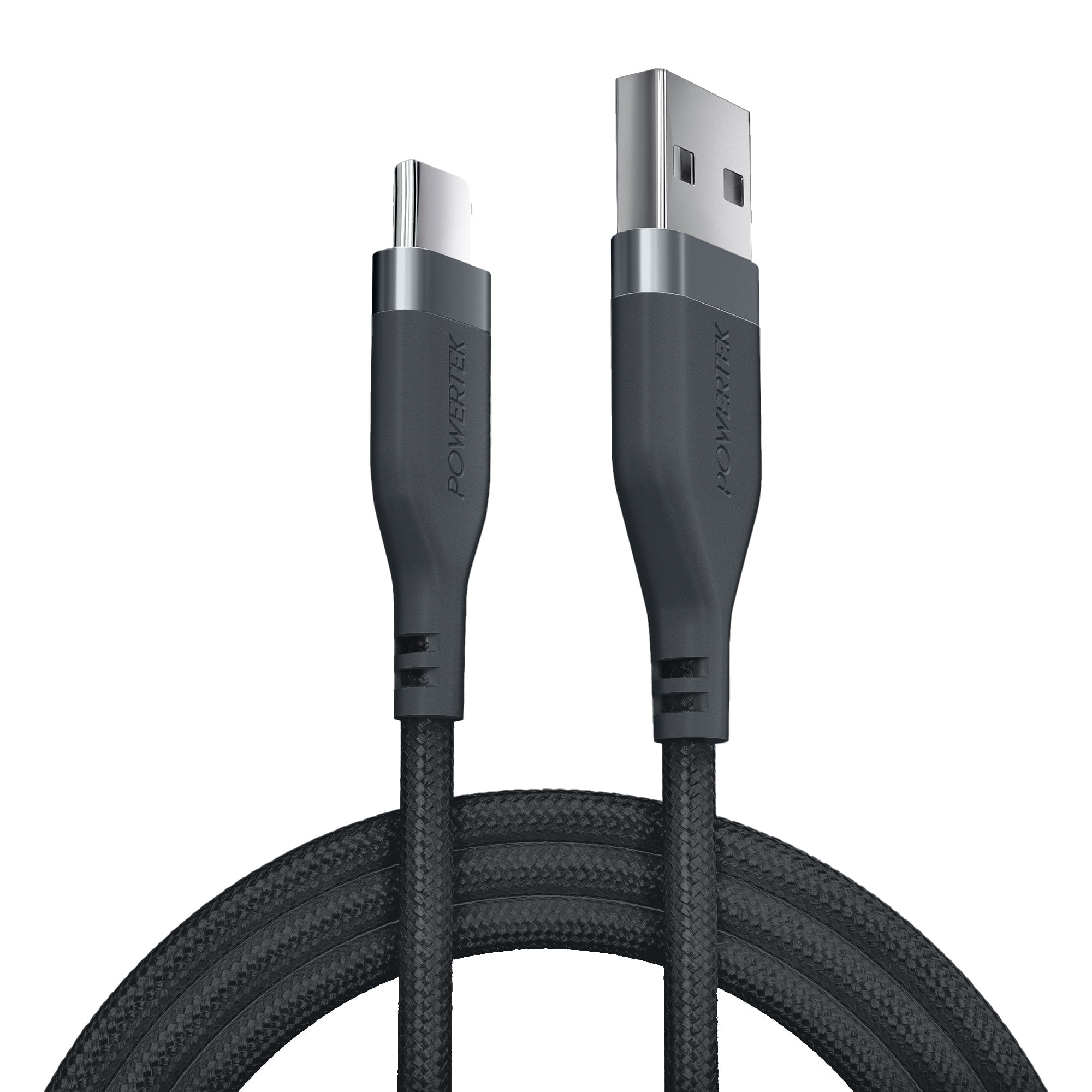 Liquipel Powertek Premium Braided USB-A to USB-C Cable - Black ...