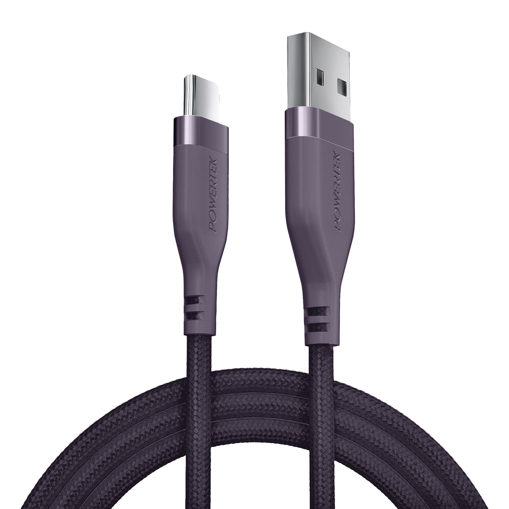 Liquipel Powertek Premium Braided USB-A to USB-C Cable - Purple ...