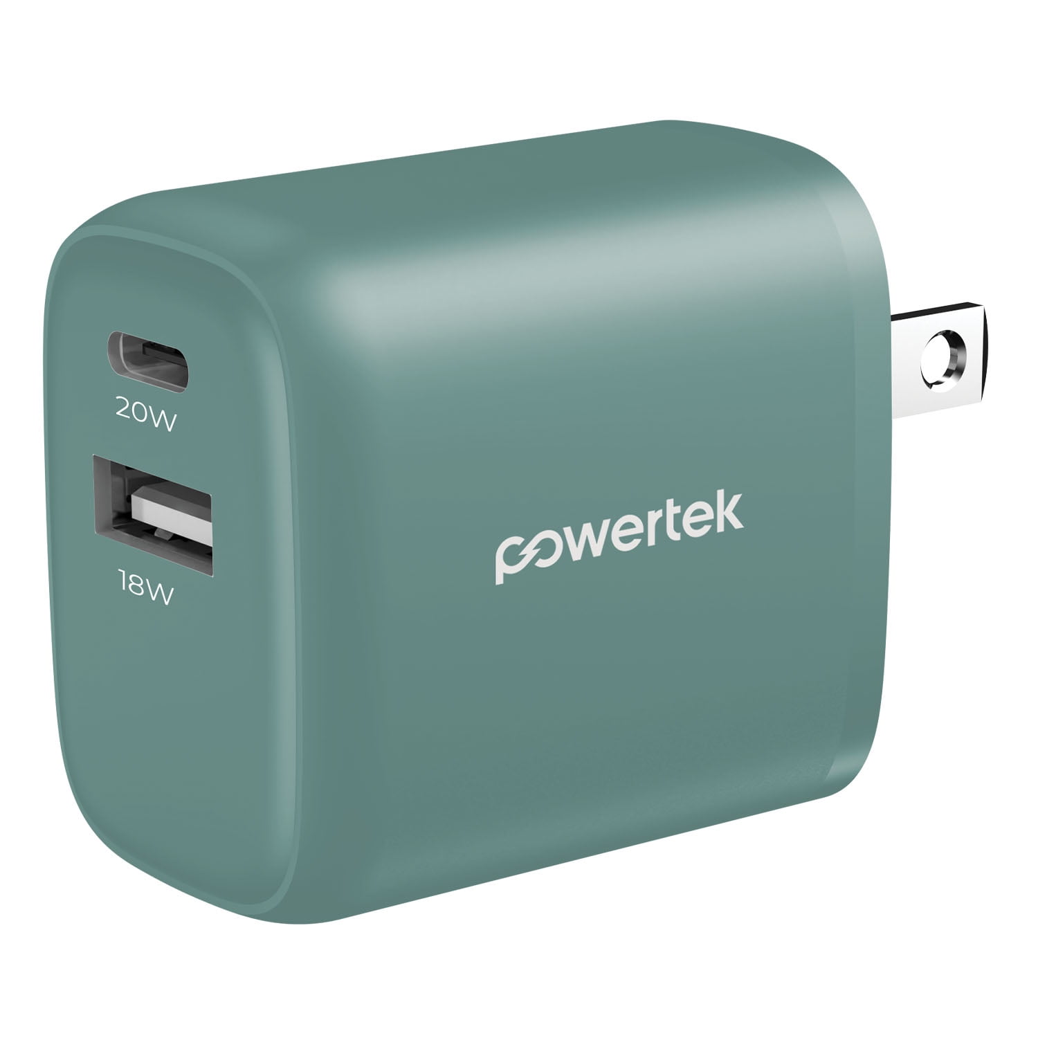 Liquipel Powertek Retro 20W Combo Wall Charger - Green - Walmart.com