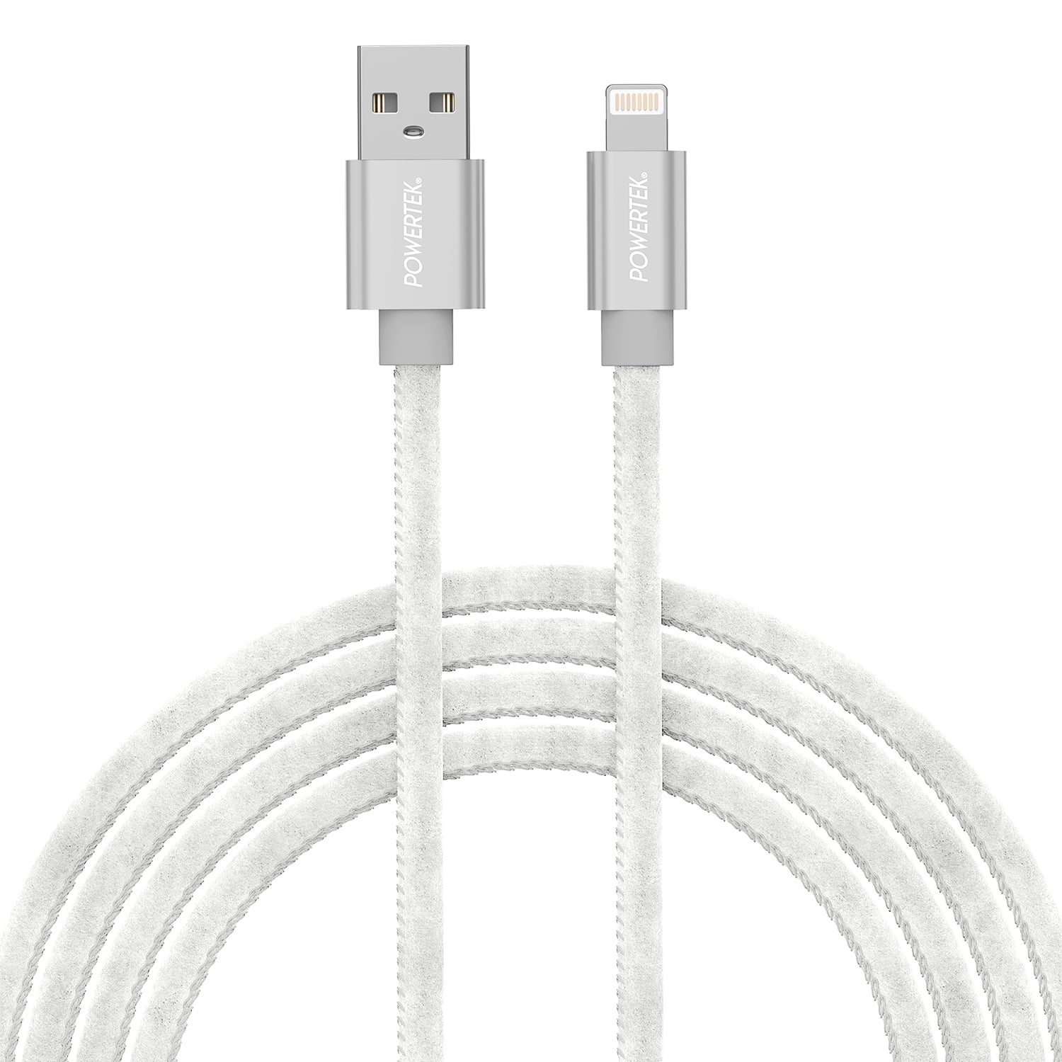 Liquipel Powertek Silk USB-A to Lightning - White - Walmart.com
