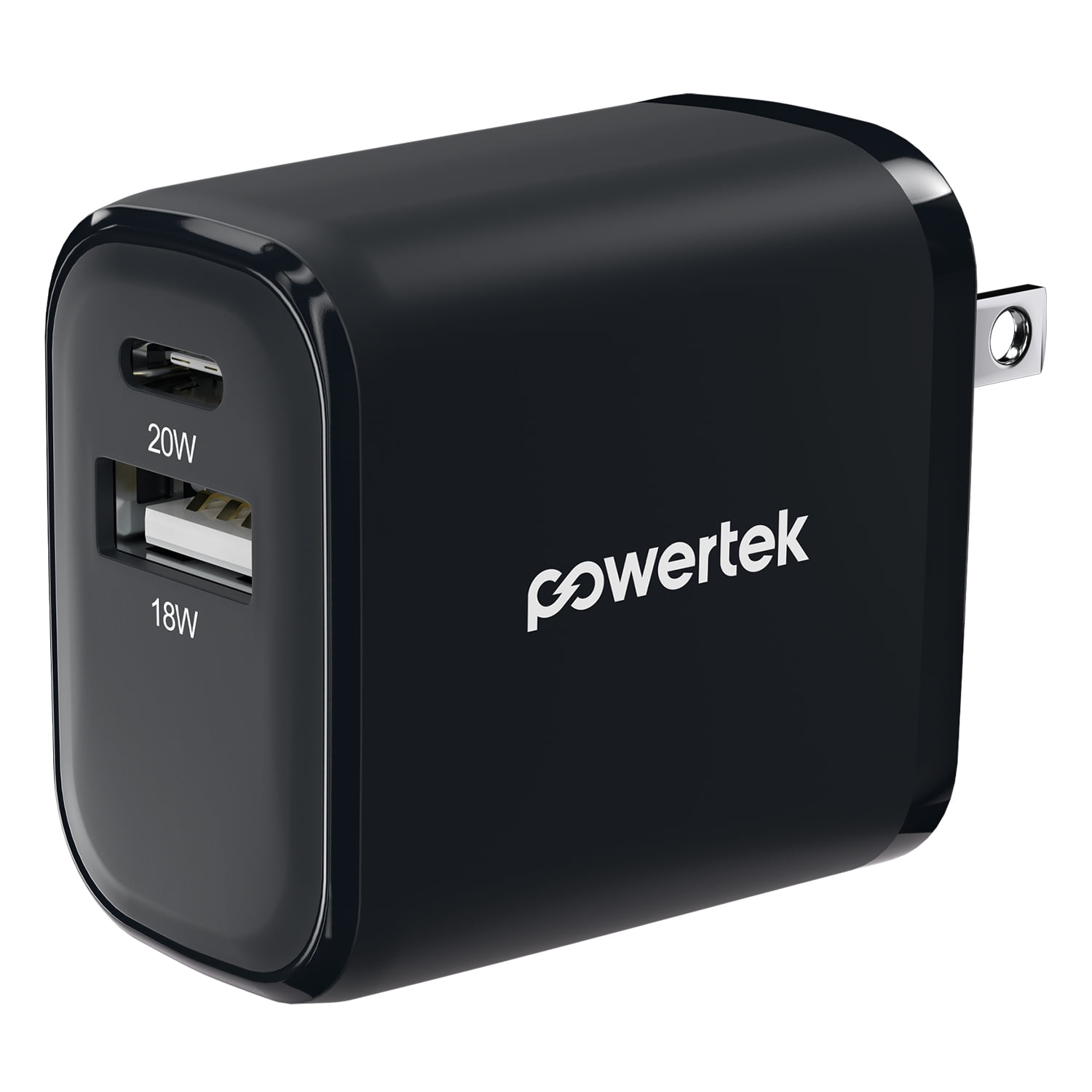 Liquipel Powertek Two Tone 20W Combo Wall Charger - Black - Walmart.com